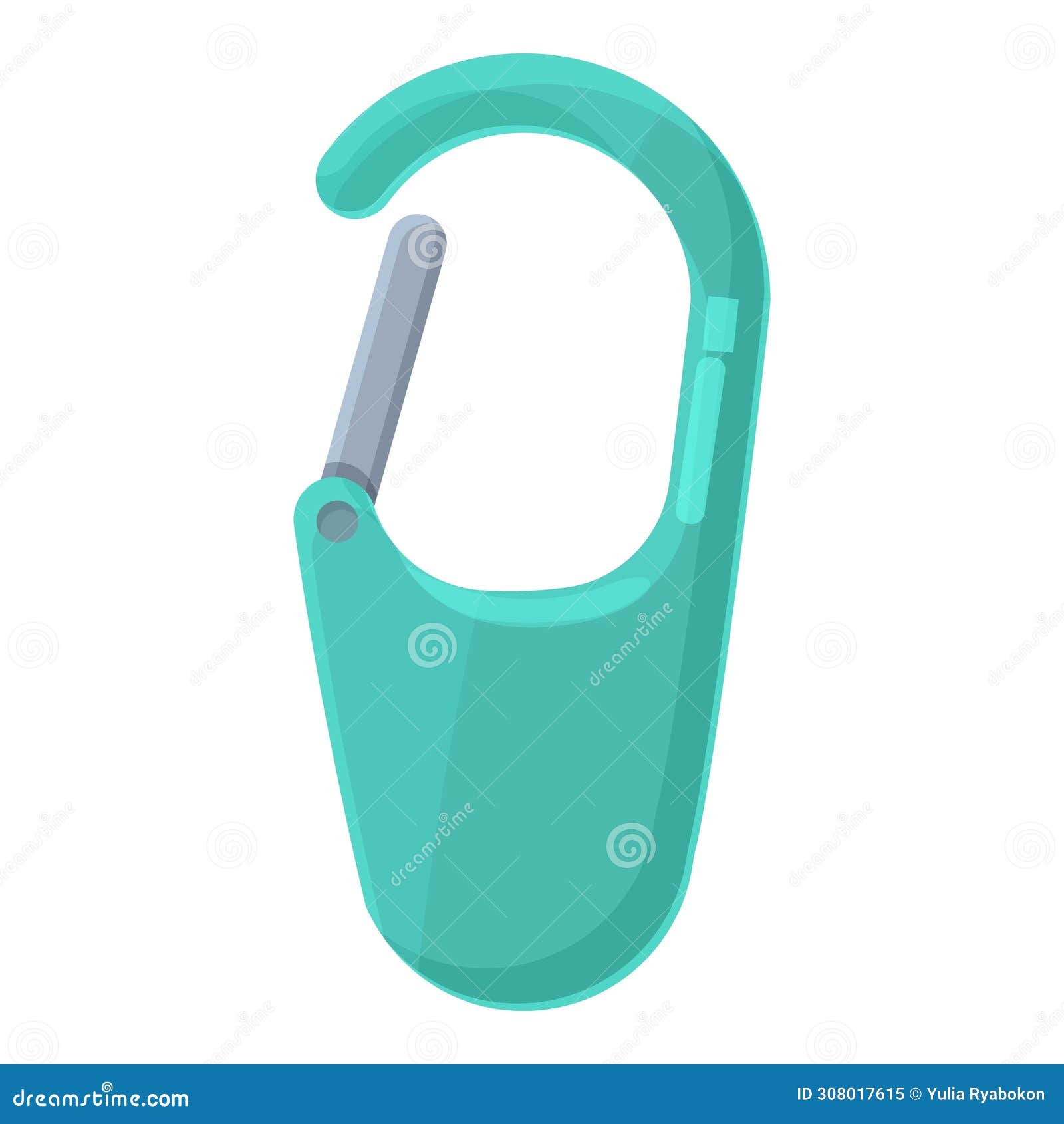 Strong Clip Icon Cartoon Vector. Climbing Tool Stock Vector ...