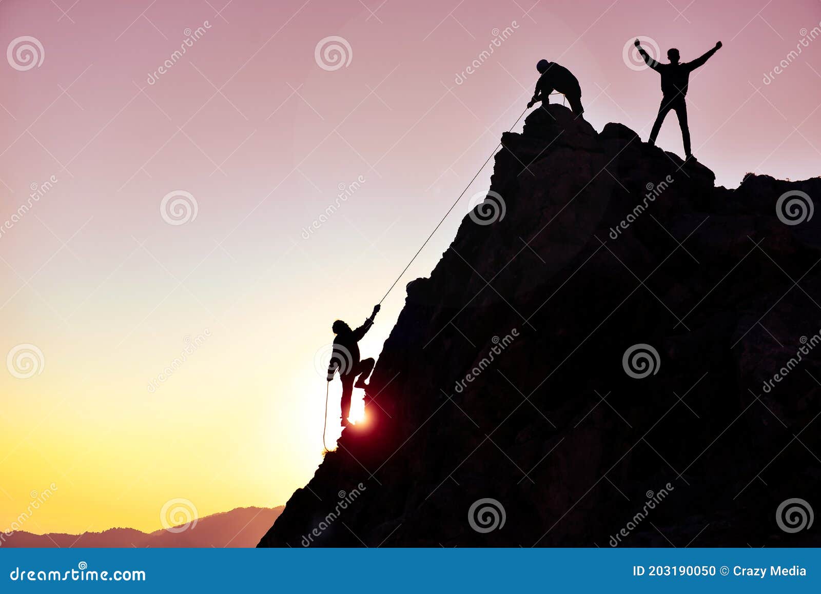 Strong and Collaborative Teamwork Stock Photo - Image of goal, team ...
