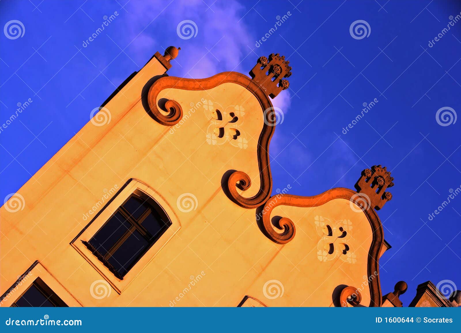 Strong colors stock photo. Image of polan, gables, home - 1600644