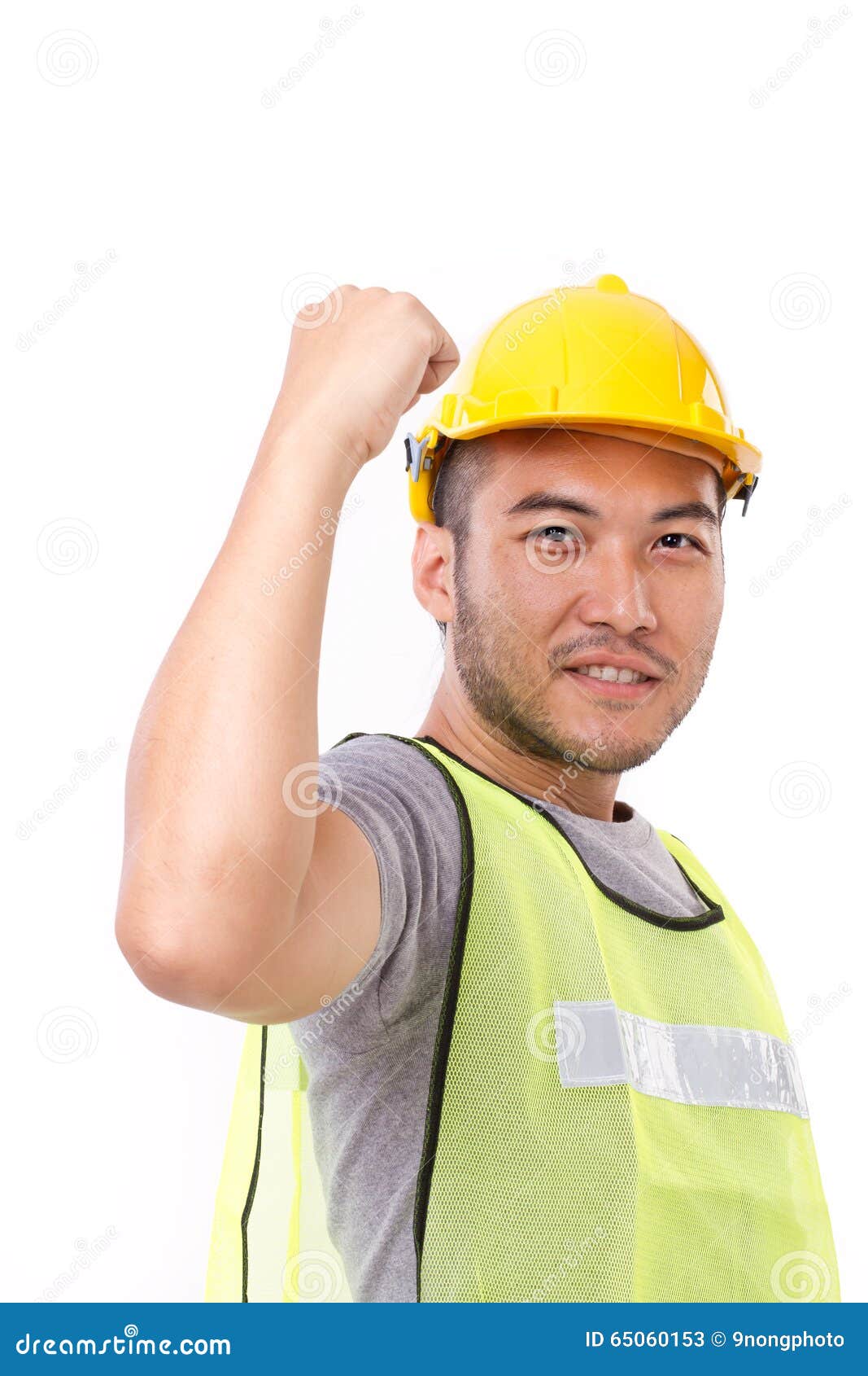 Strong and Confident Construction Worker Stock Image - Image of ...