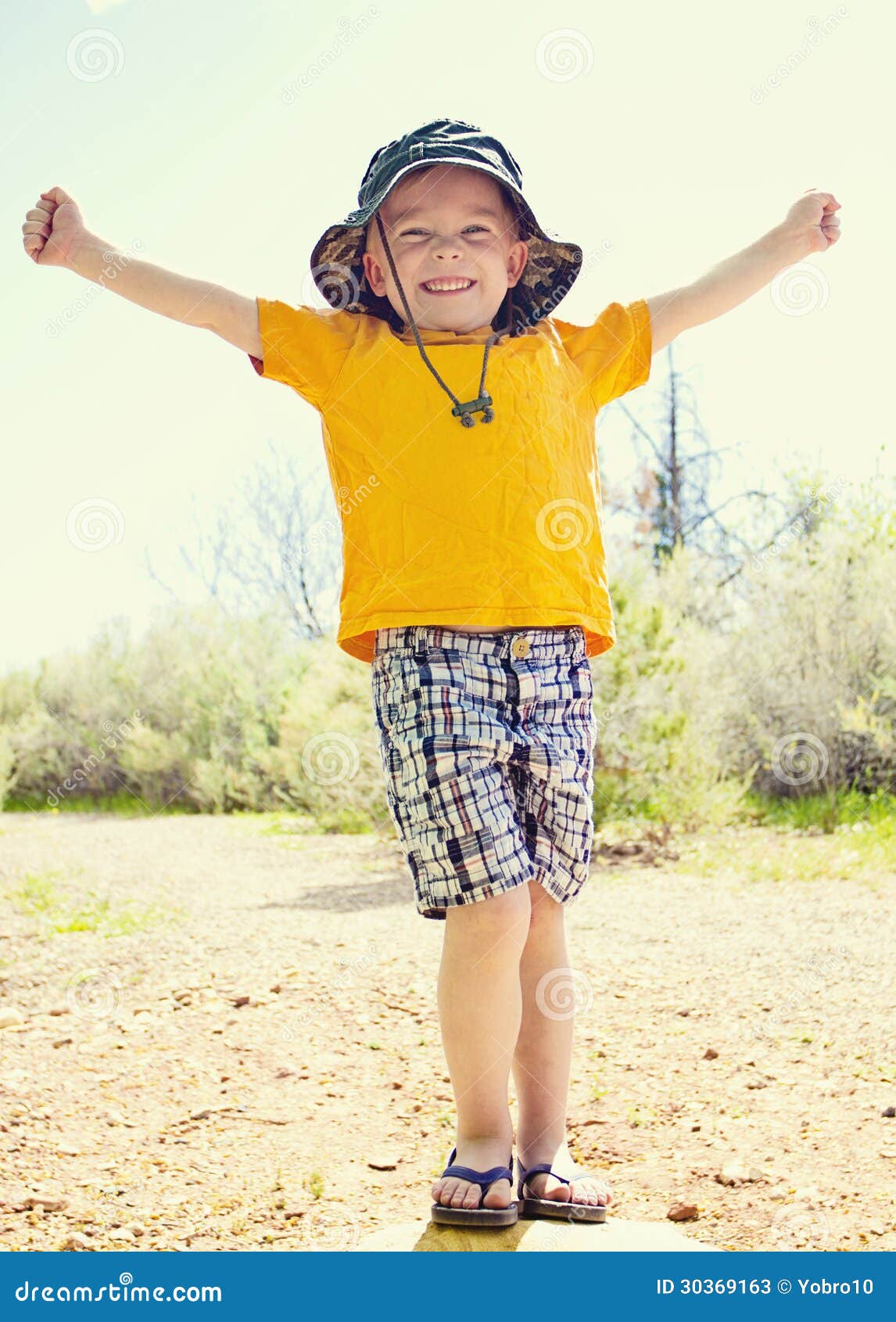 Strong and Confident Little Boy Stock Image - Image of full, cute: 30369163