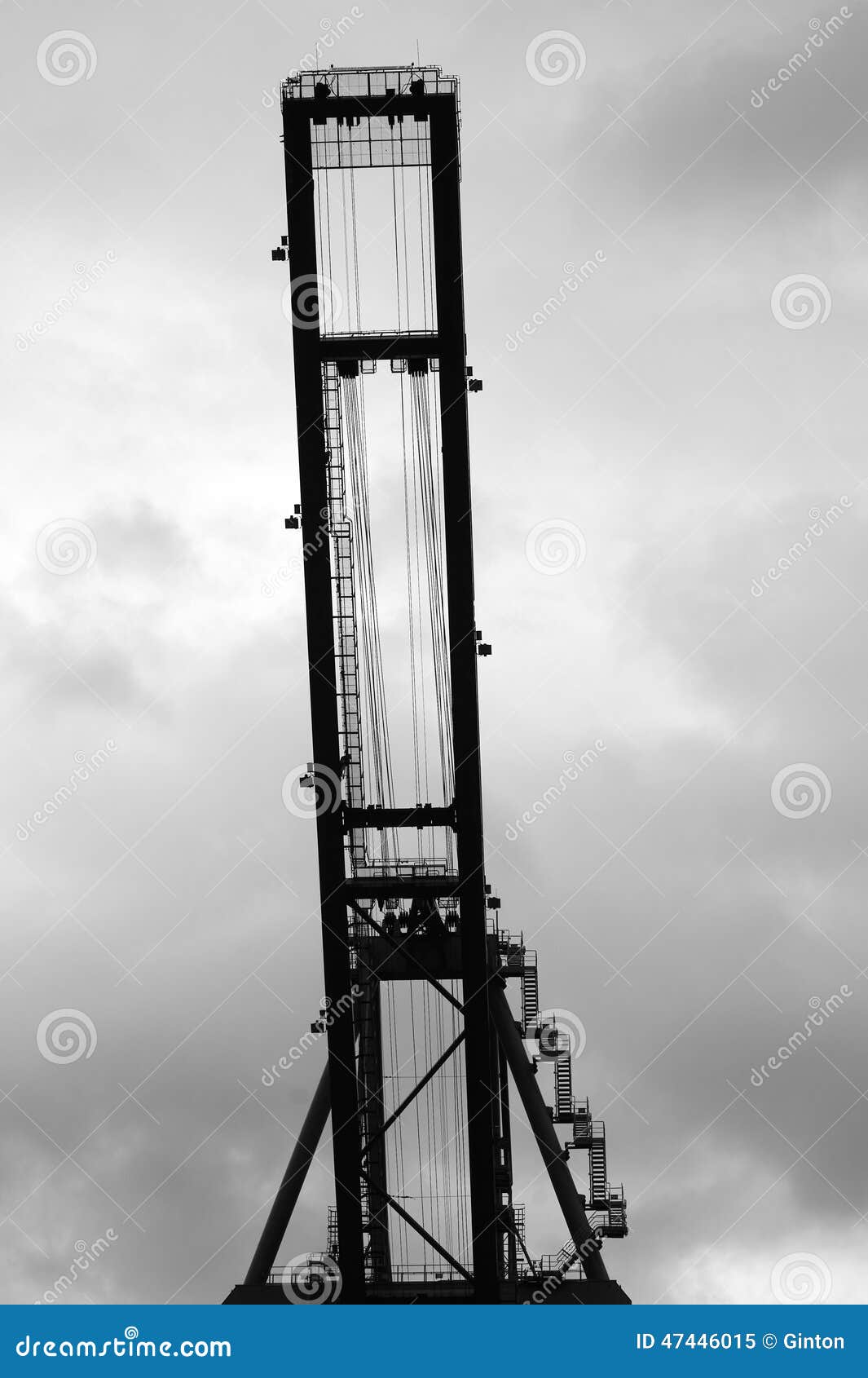 Strong crane arm stock image. Image of hard, cables, scaffolding - 47446015