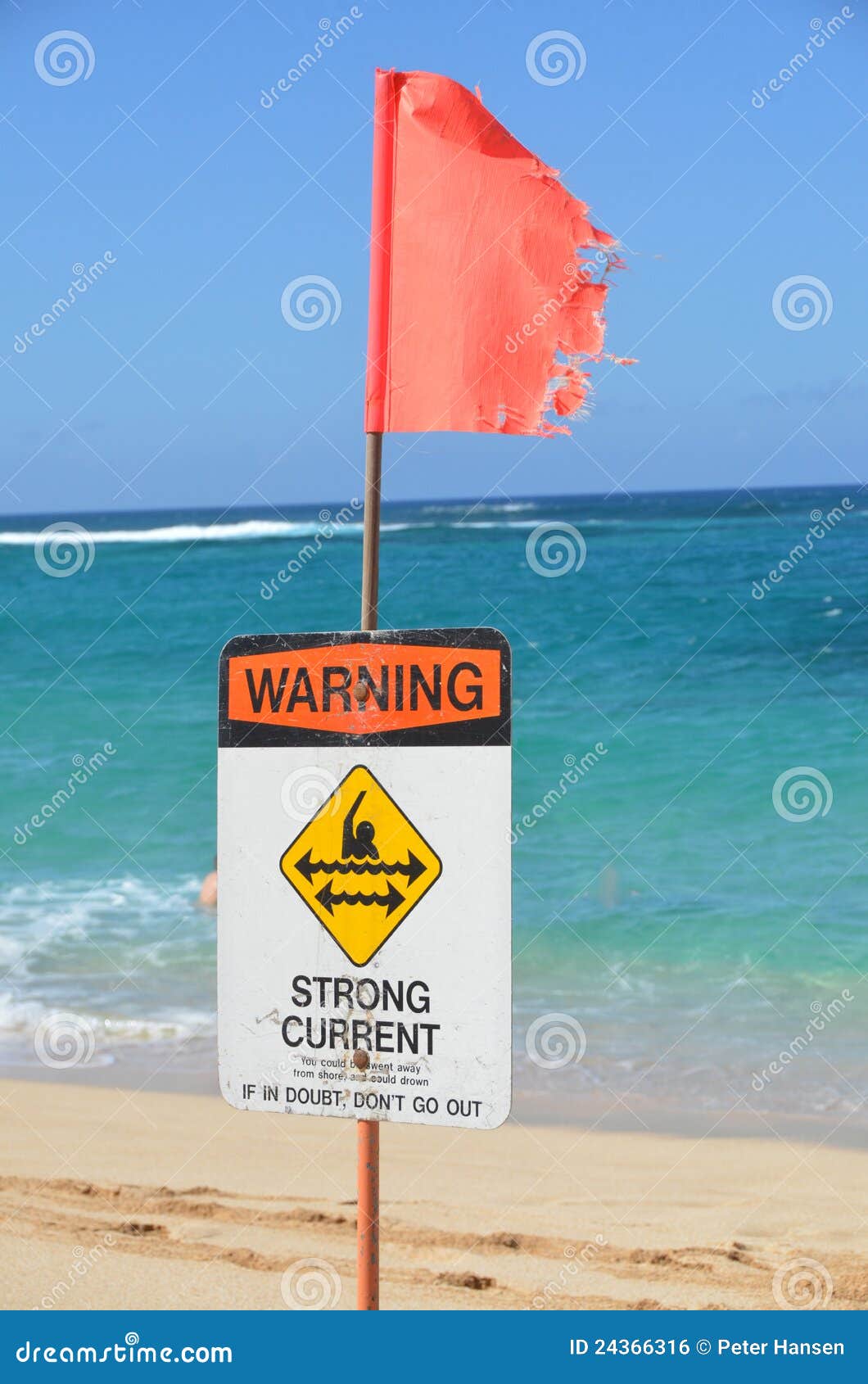 Strong Current Warning Sign Stock Photo - Image of text, strong: 24366316