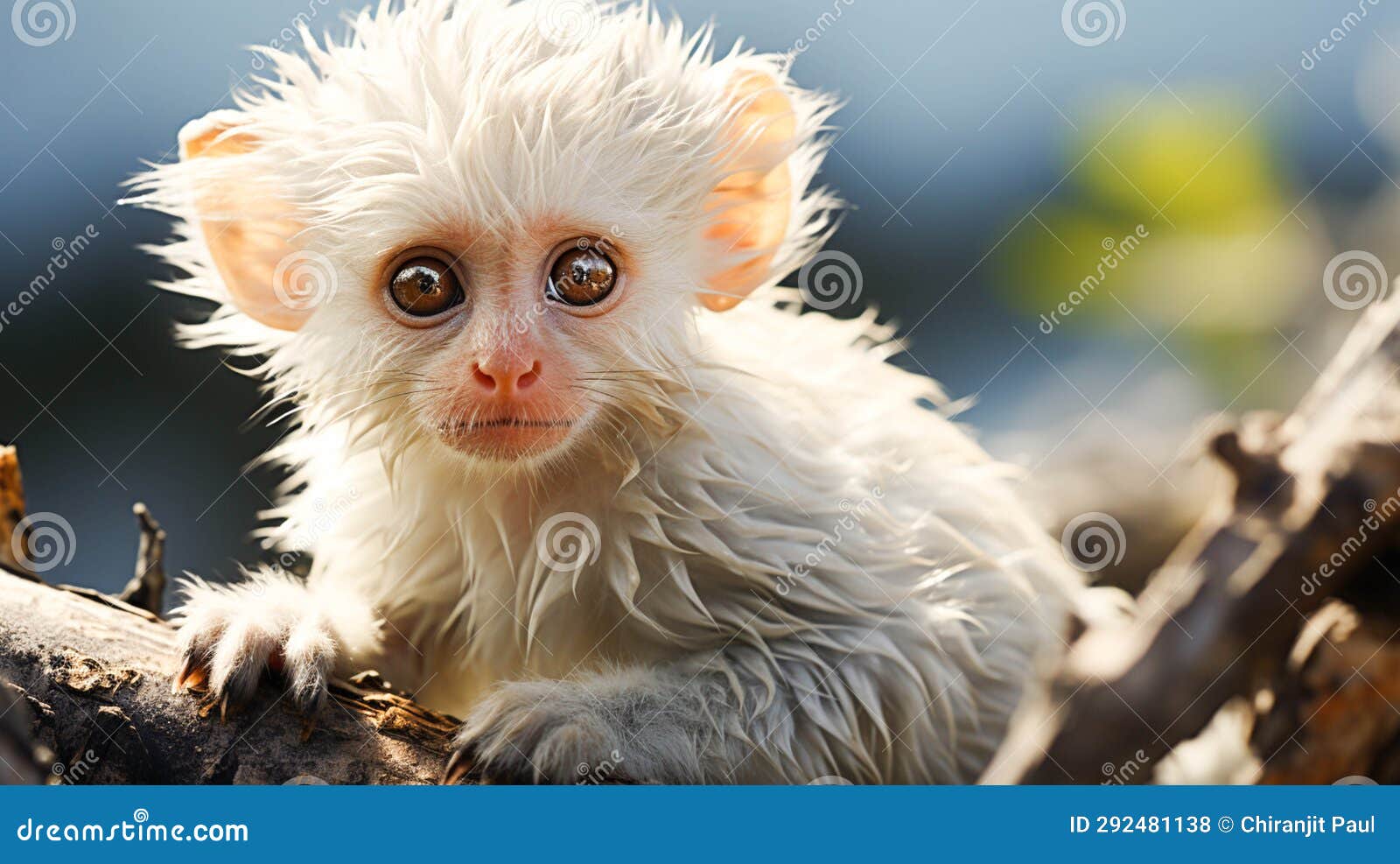 A Strong Cute Primate in the Wild Looking at Camera Stock Photo - Image ...