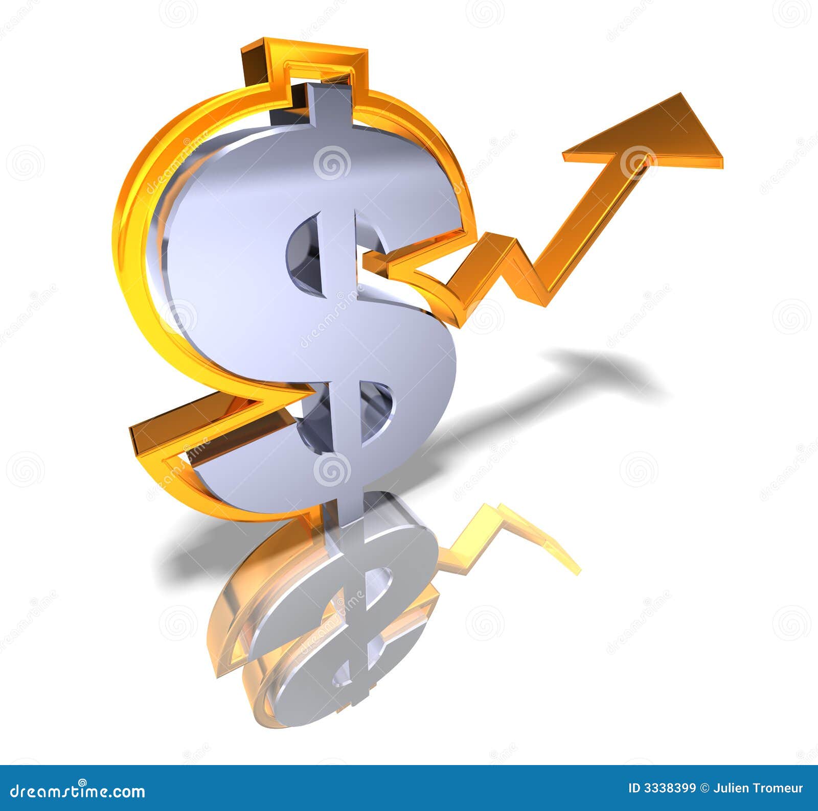 Strong dollar stock illustration. Illustration of metaphor - 3338399