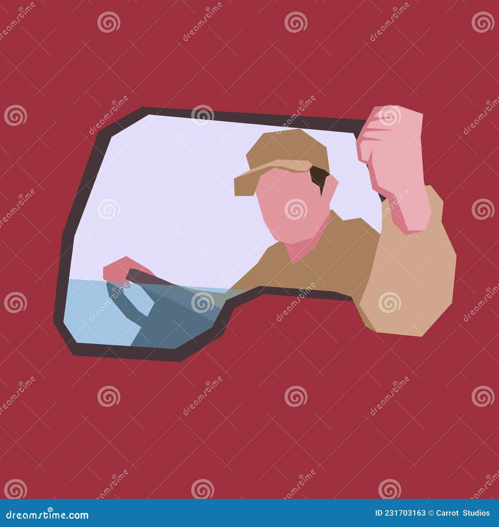 Strong Driver illustration stock vector. Illustration of freedom ...
