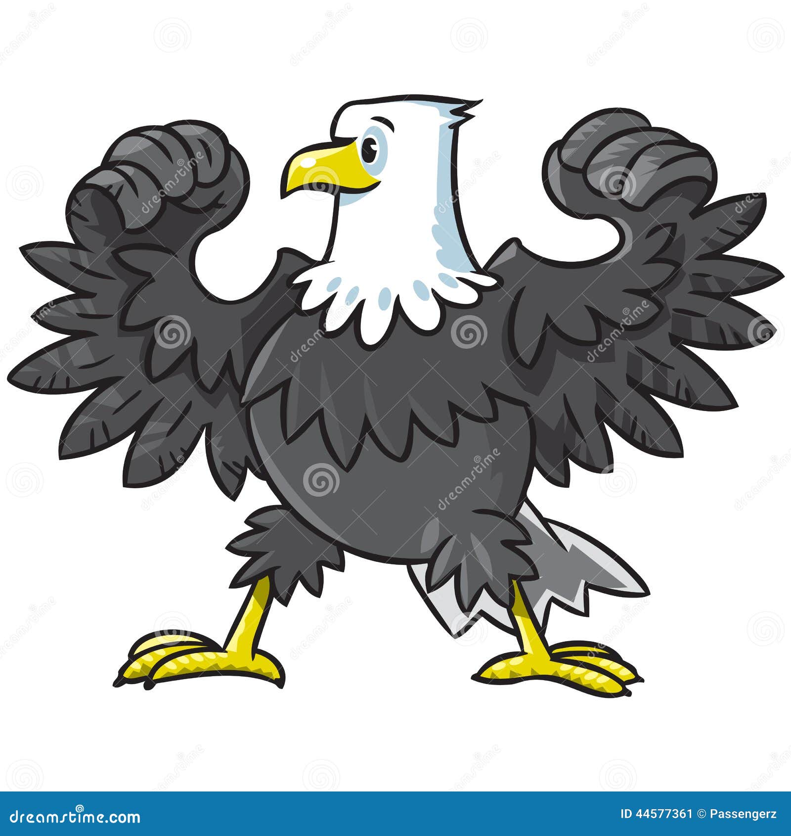 Strong eagle stock vector. Illustration of eagle, bodybuilding - 44577361