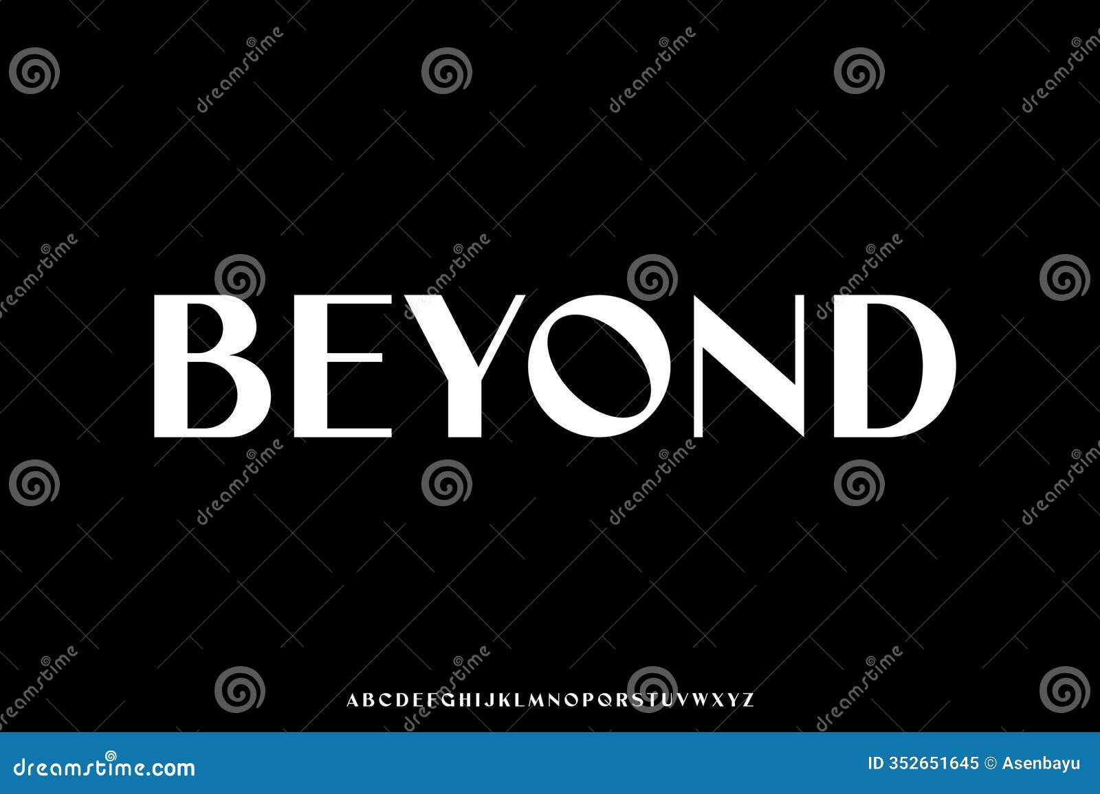 Strong Elegant Sans Serif Alphabet Display Font Vector Clean High ...