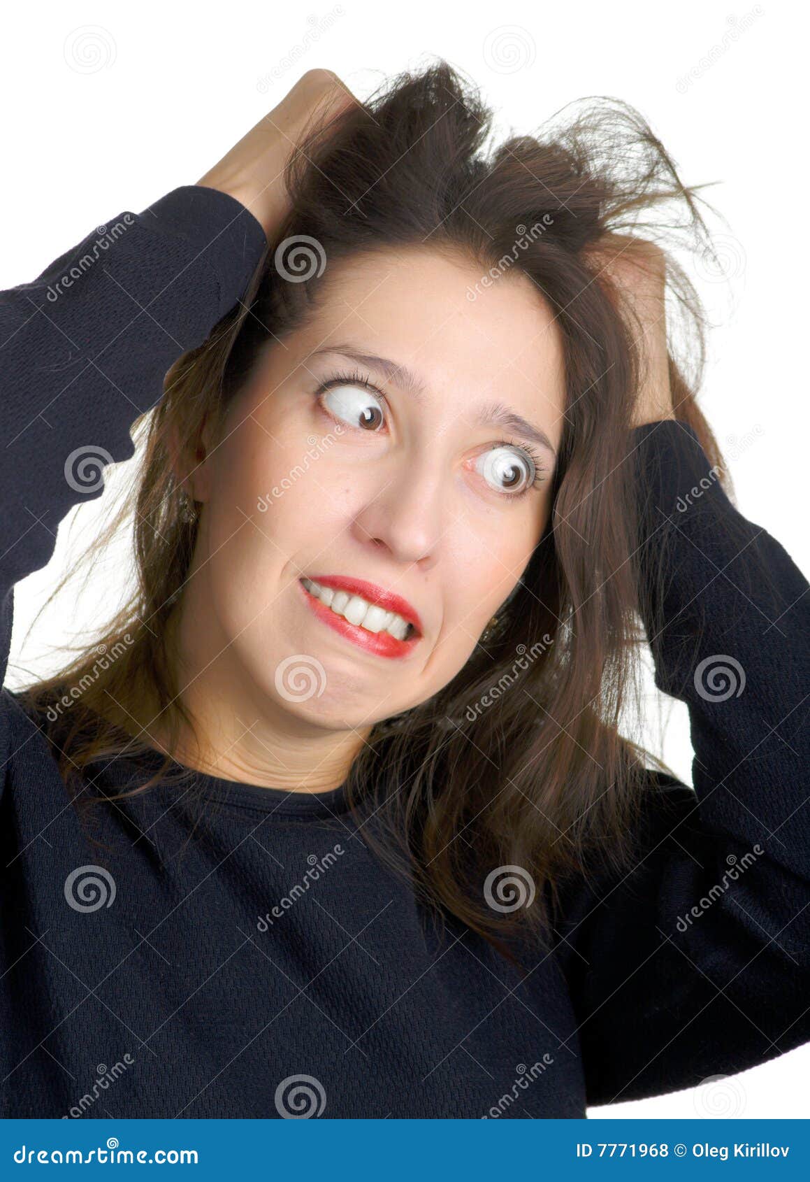 Strong emotions stock photo. Image of respond, girl, emotions - 7771968