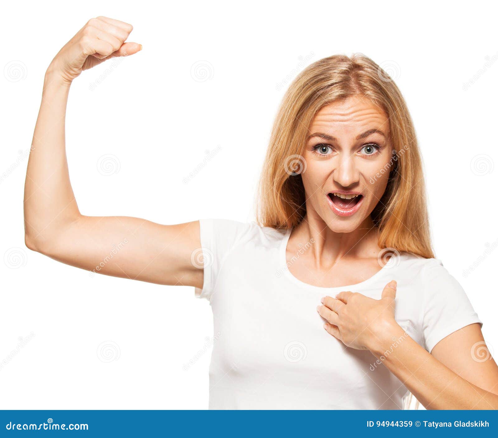 Strong female stock image. Image of muscles, lifestyle - 94944359