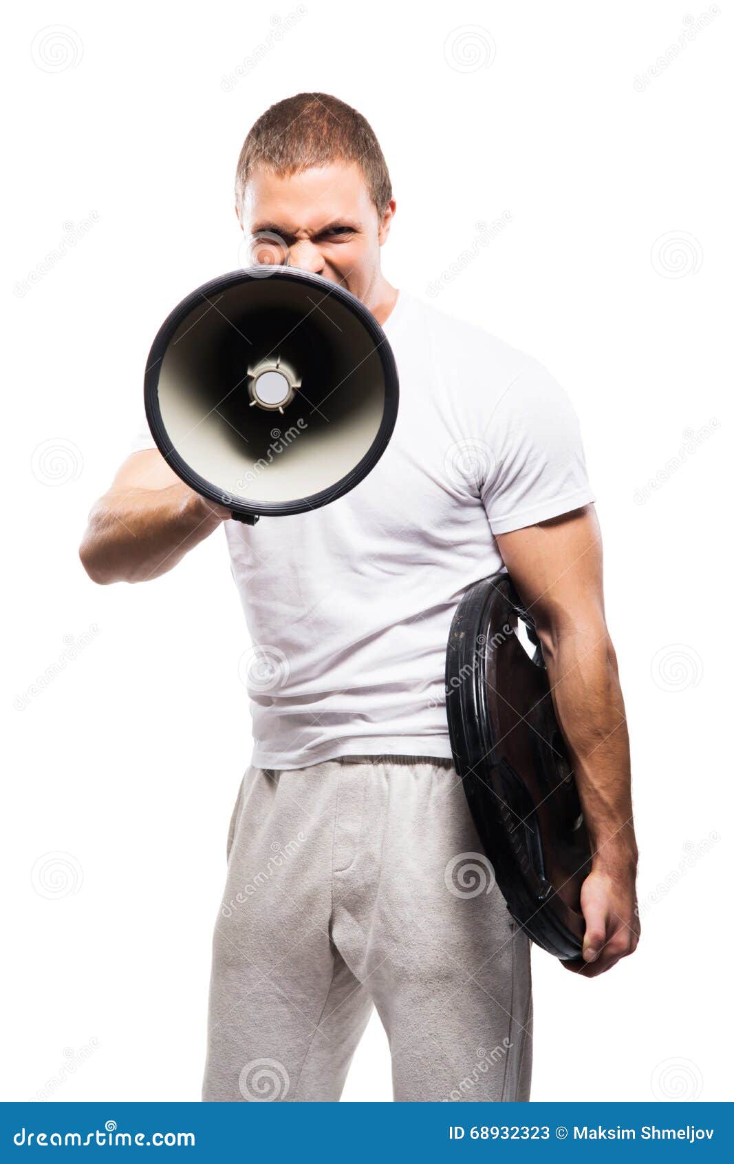 Strong, Fit and Sporty Bodybuilder Man Stock Image - Image of ...