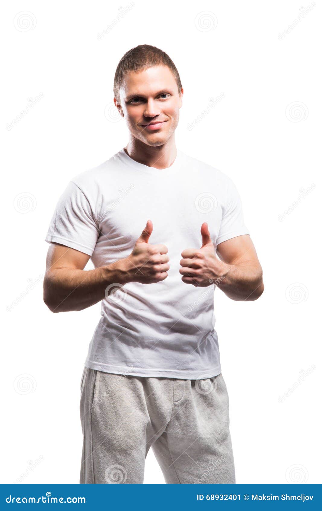 Strong, Fit and Sporty Bodybuilder Man Stock Image - Image of ...