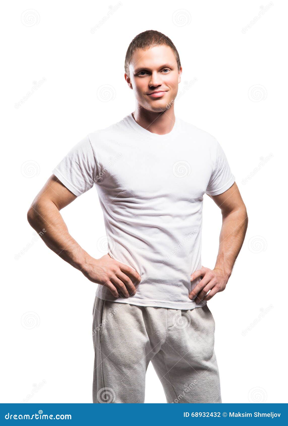 Strong, Fit and Sporty Bodybuilder Man Stock Photo - Image of coach ...