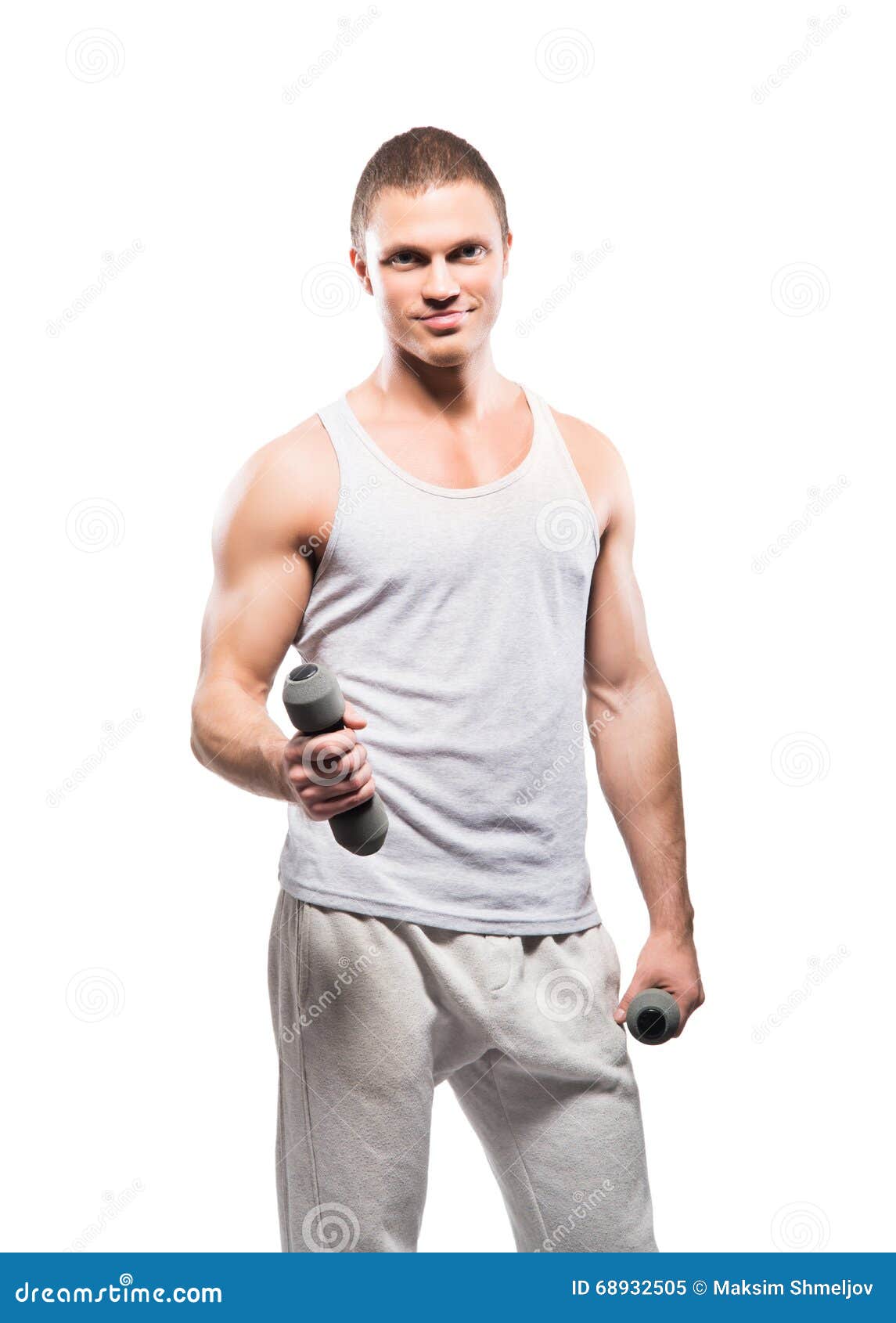 Strong, Fit and Sporty Bodybuilder Man Stock Image - Image of chest ...