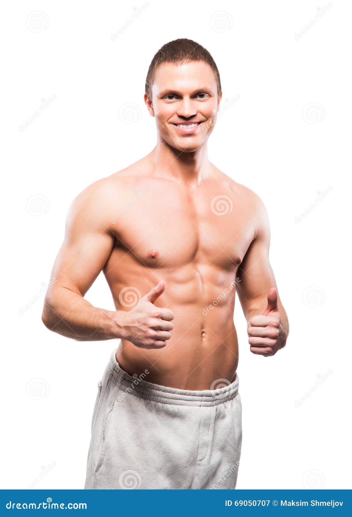 Strong, Fit and Sporty Bodybuilder Man Stock Image - Image of active ...