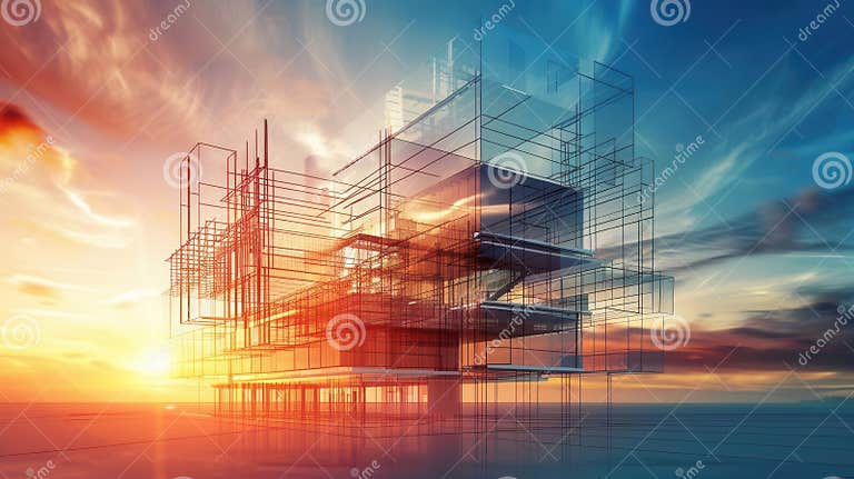 Strong Foundation. Framework Concept Stock Image - Image of build, estate: 349229445