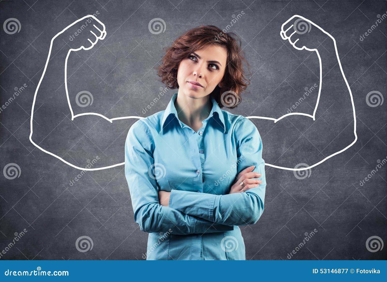 Strong girl stock image. Image of life, creative, concept - 53146877