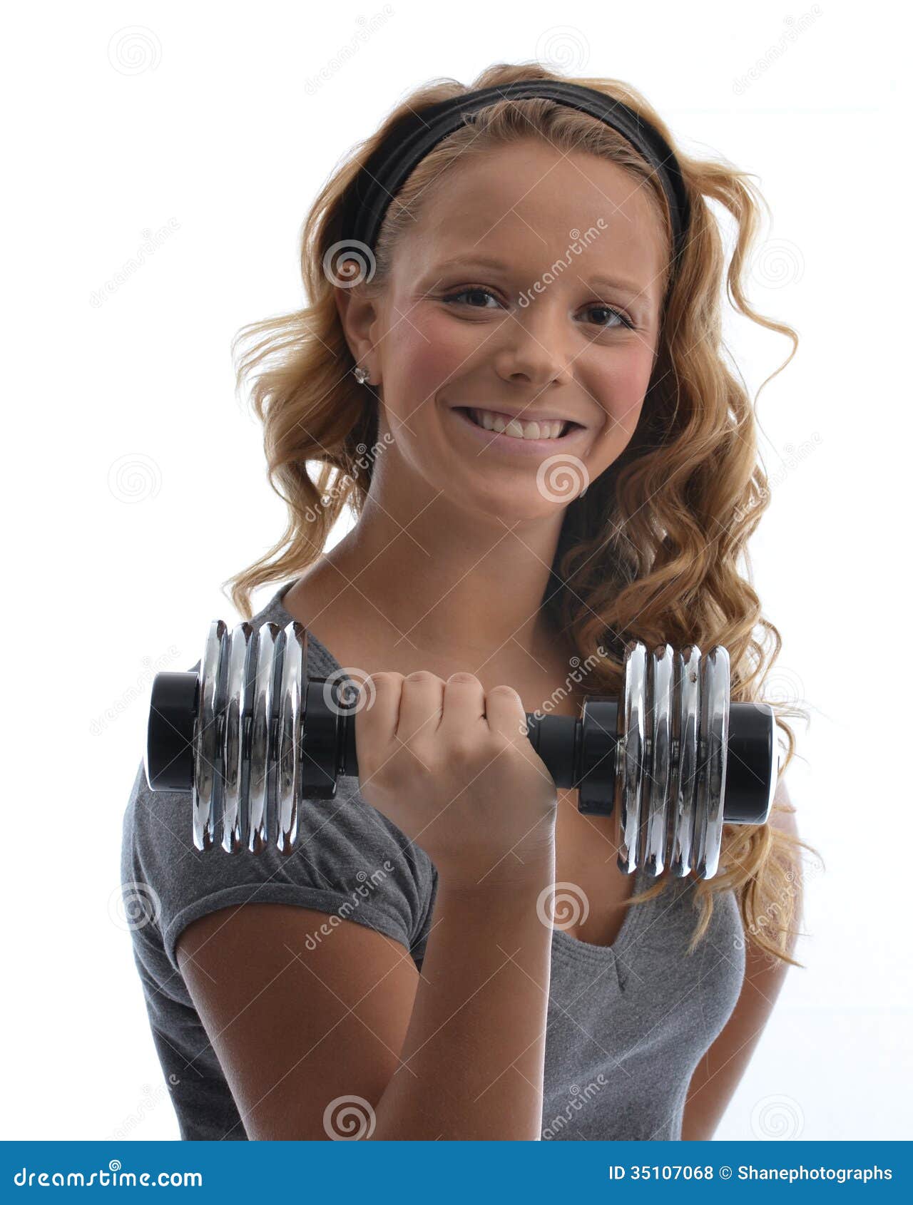 Strong Girl stock photo. Image of fitness, silver, healthy - 35107068