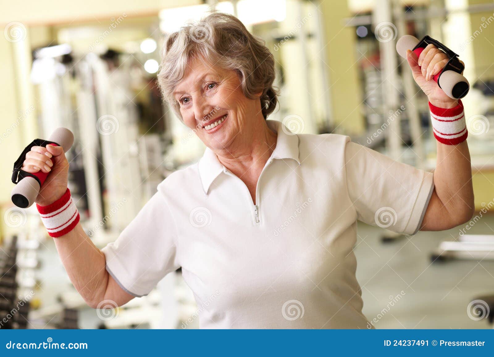 Strong grandma stock image. Image of person, biceps, feminine - 24237491
