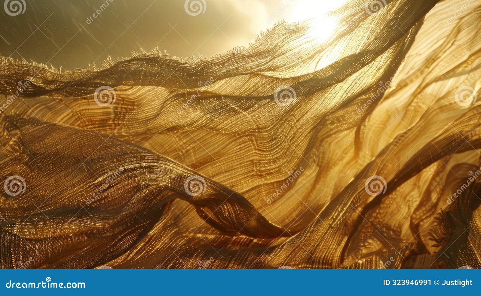 A Strong Gust of Wind Revealing the Intricate Patterns of a Woven ...