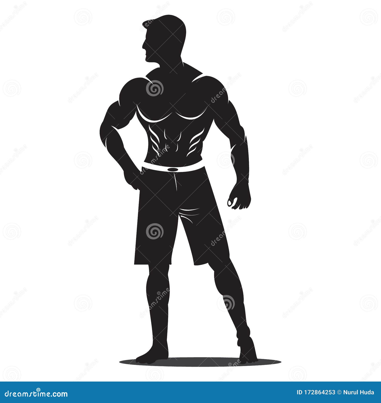 Strong Gym Logo Design Simple Stock Illustration - Illustration of ...