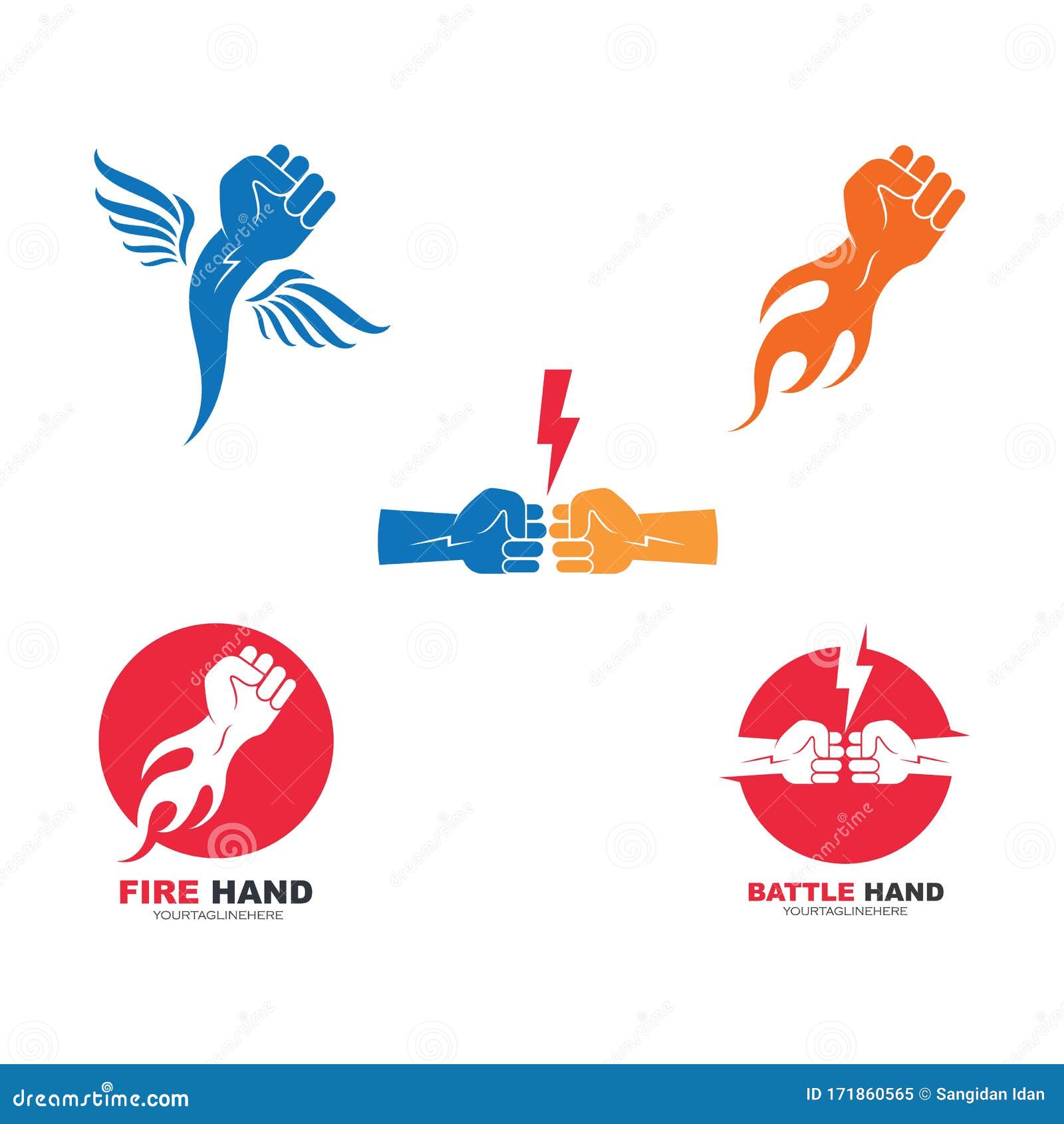 Strong Hand Icon Vector Illustration Stock Vector - Illustration of ...