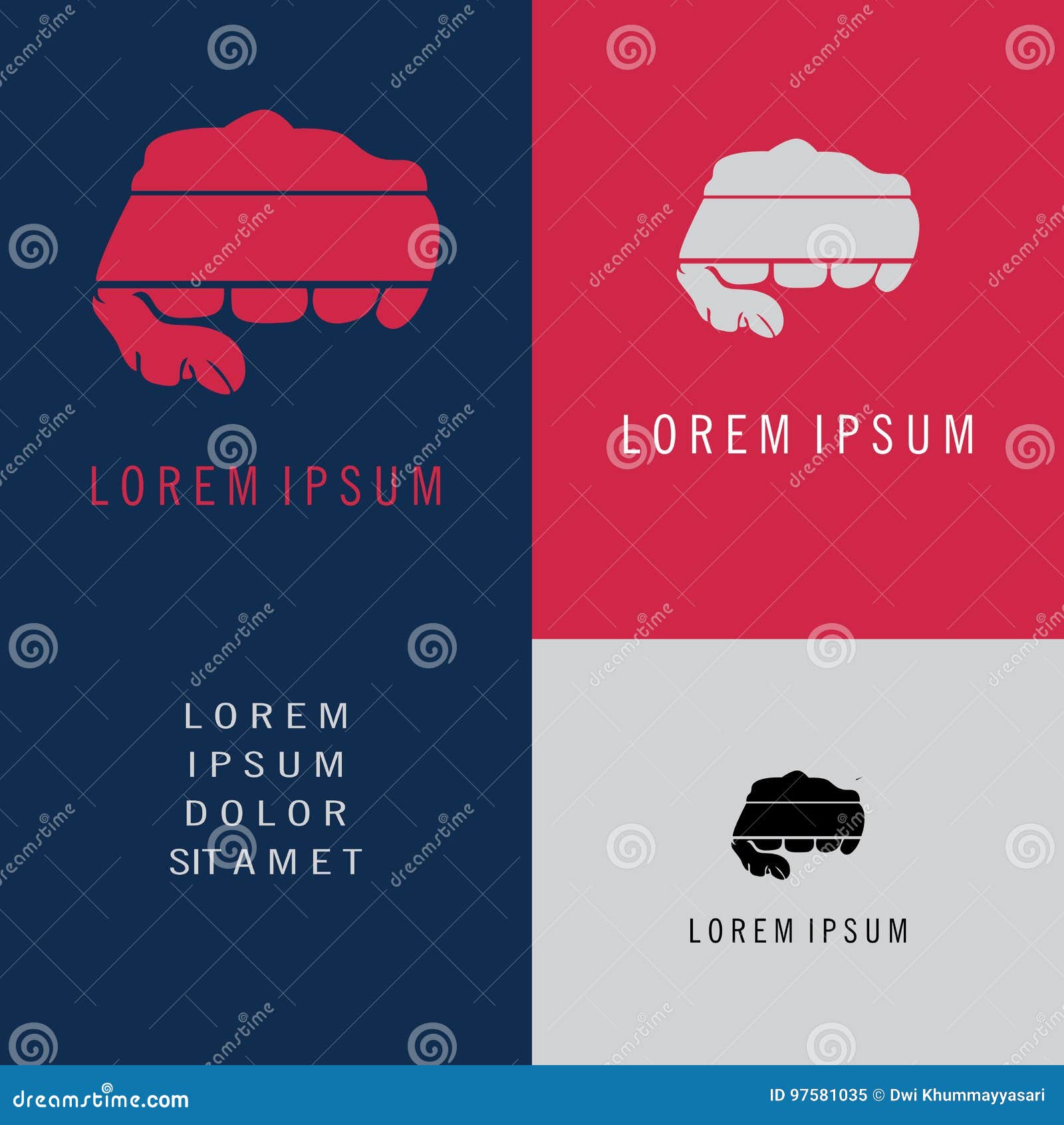 Strong hand vector logo stock vector. Illustration of power - 97581035