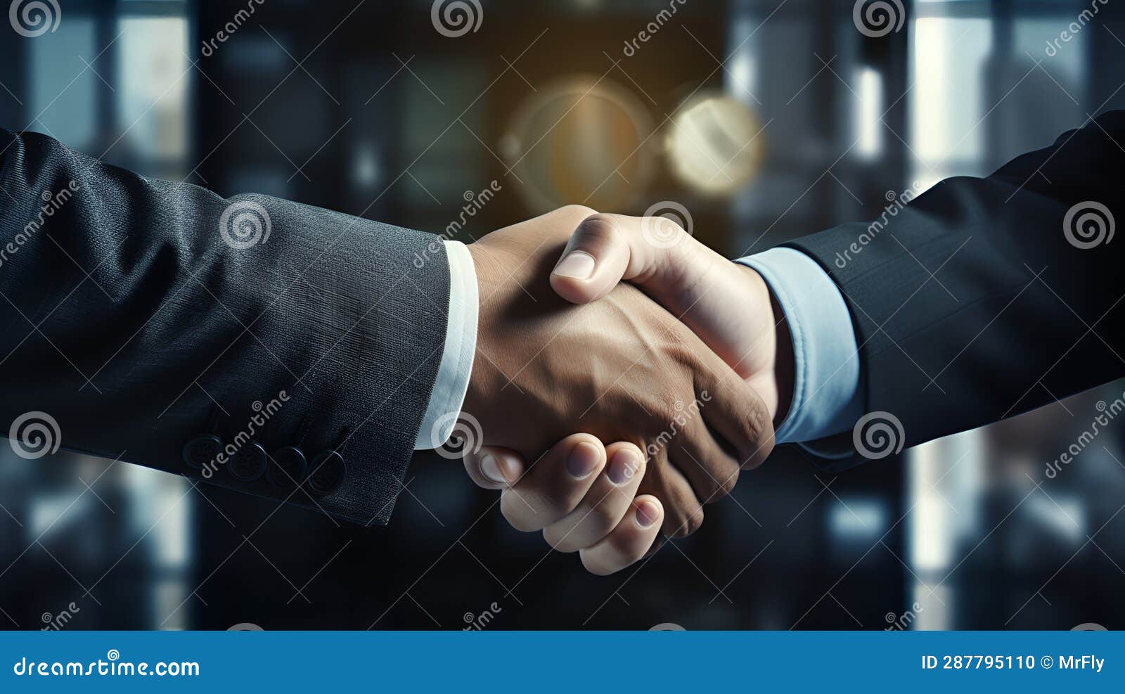 Strong Handshake, Business Theme Stock Illustration - Illustration of ...
