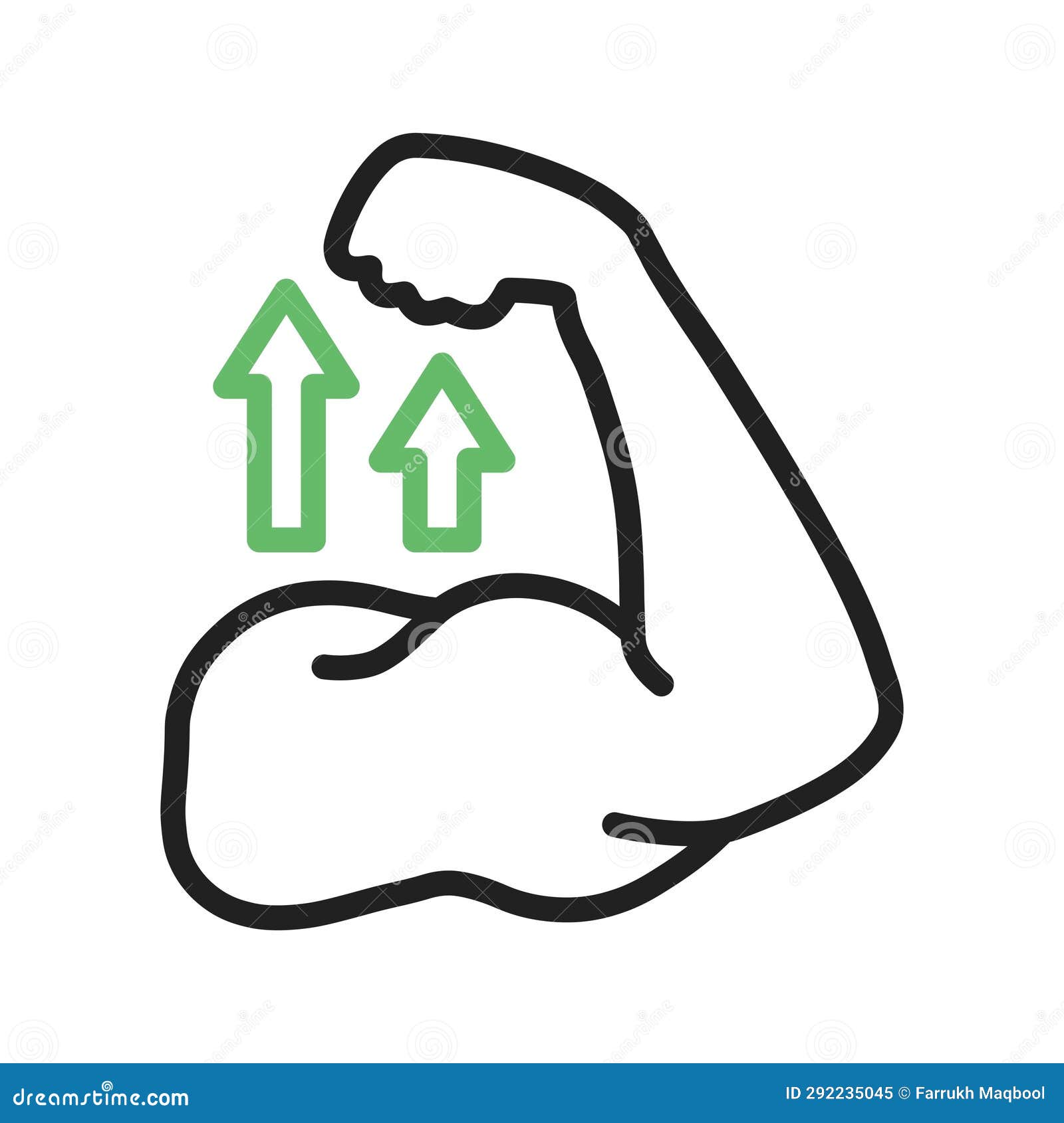 Strong icon vector image. stock vector. Illustration of icon - 292235045