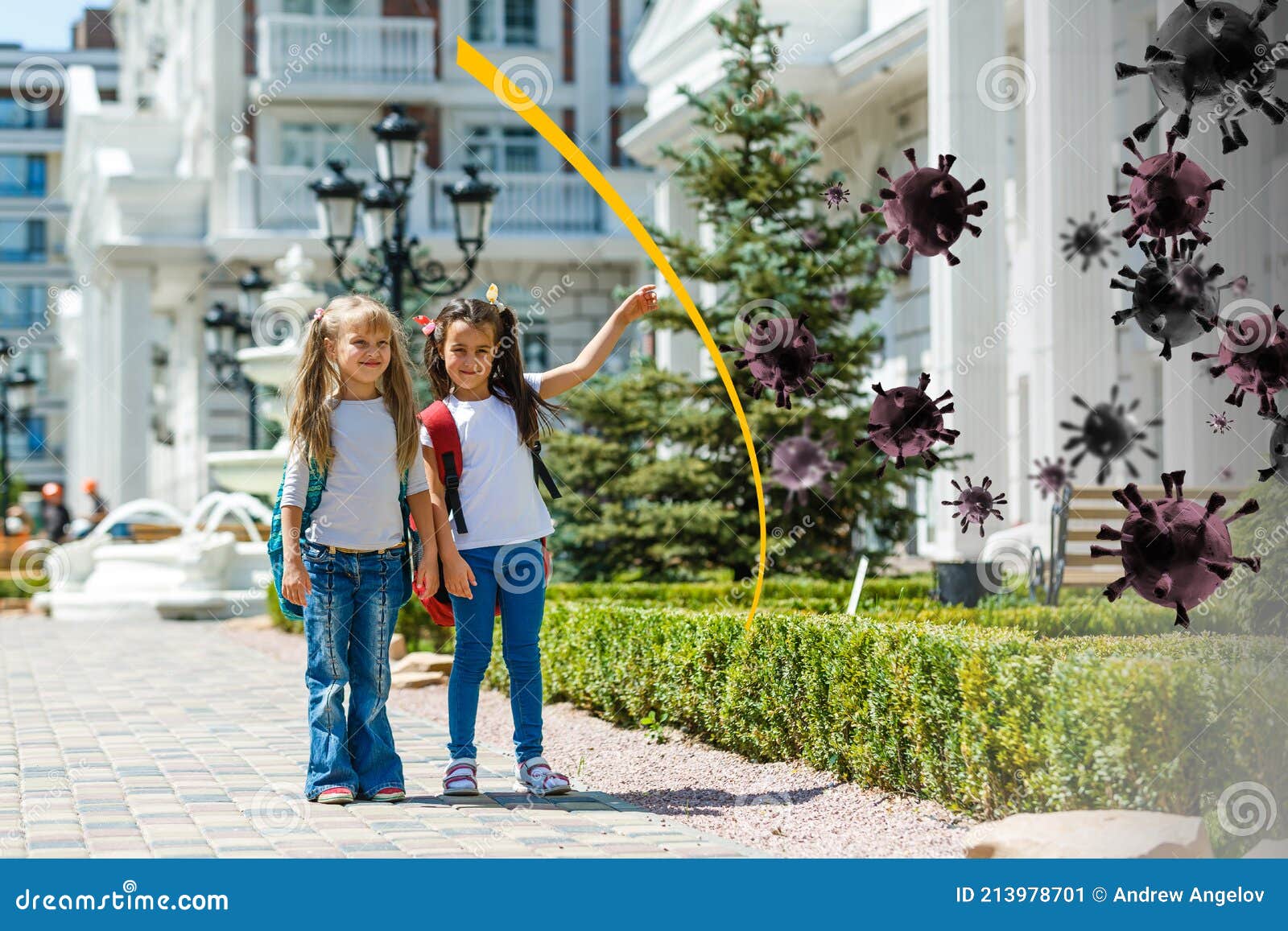 Strong Immunity As Shield Protecting Little Girl From Viruses And ...