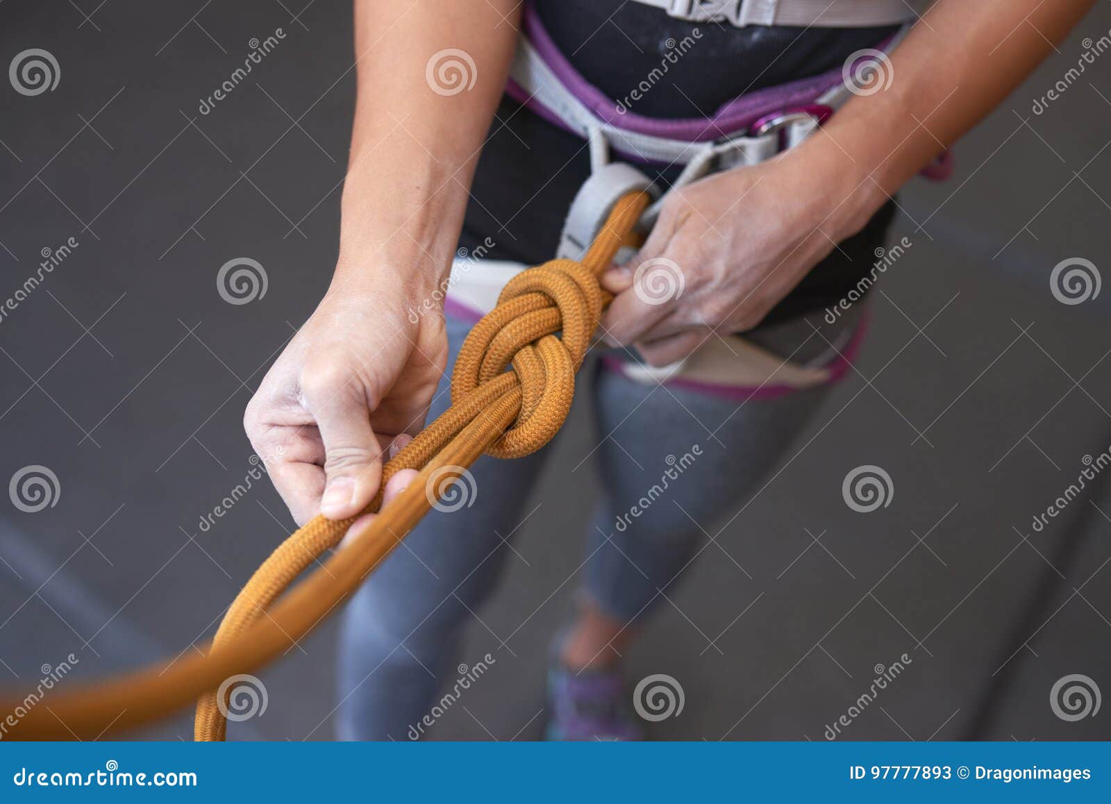 Strong knot for safety stock image. Image of risk, knot - 97777893