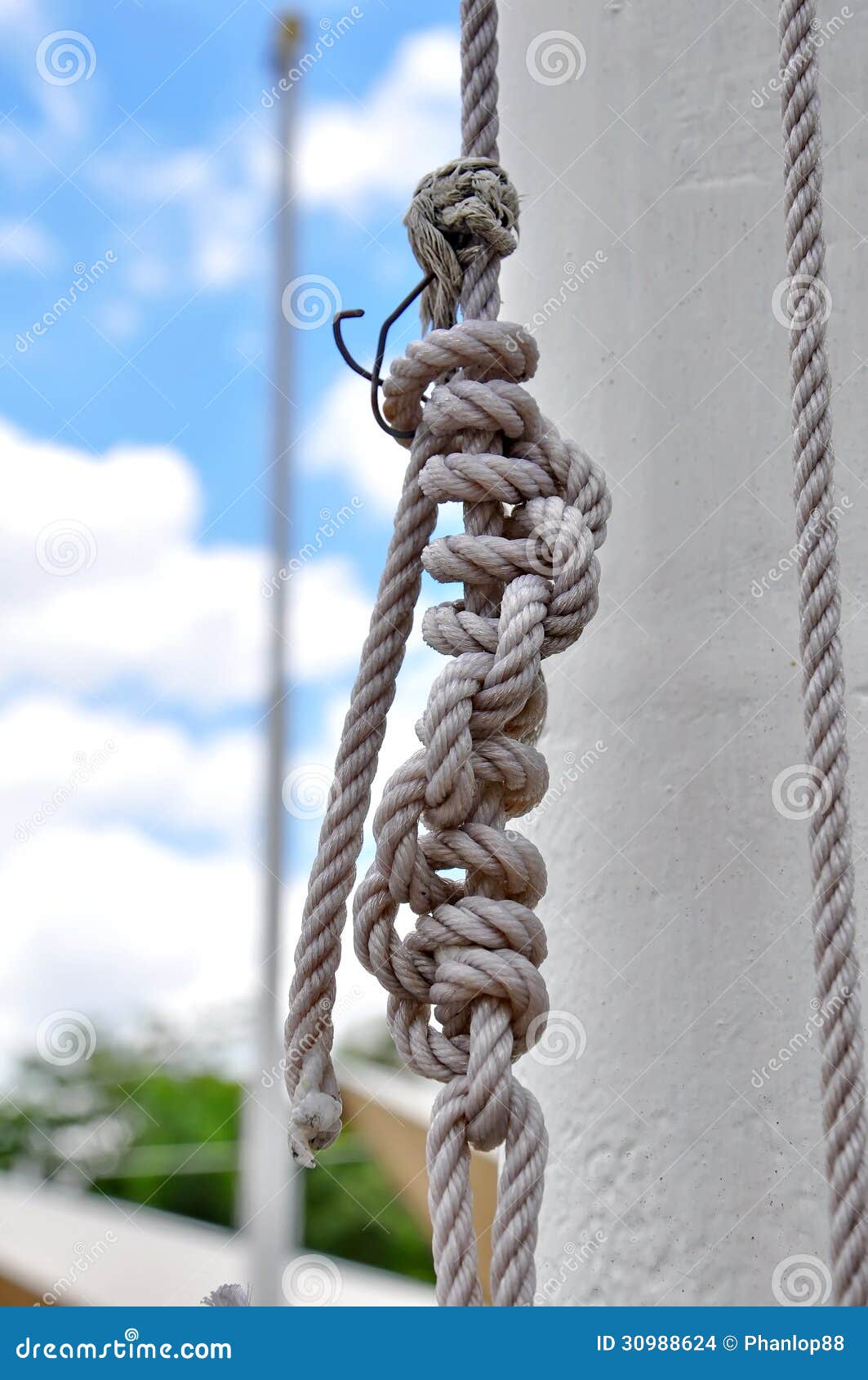 Strong knot stock photo. Image of line, cordage, tight - 30988624