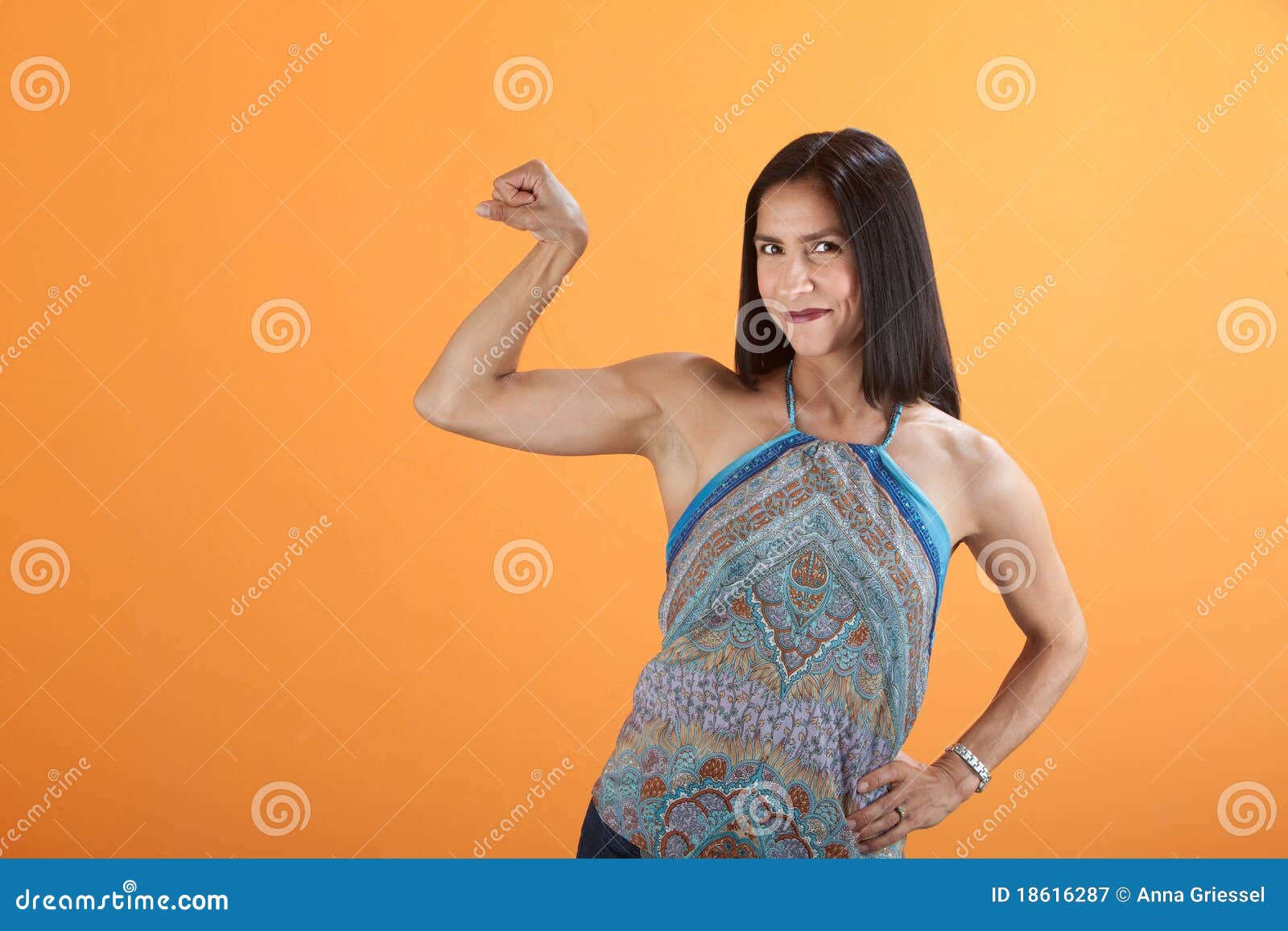 Strong Lady stock image. Image of hispanic, latina, gorgeous - 18616287