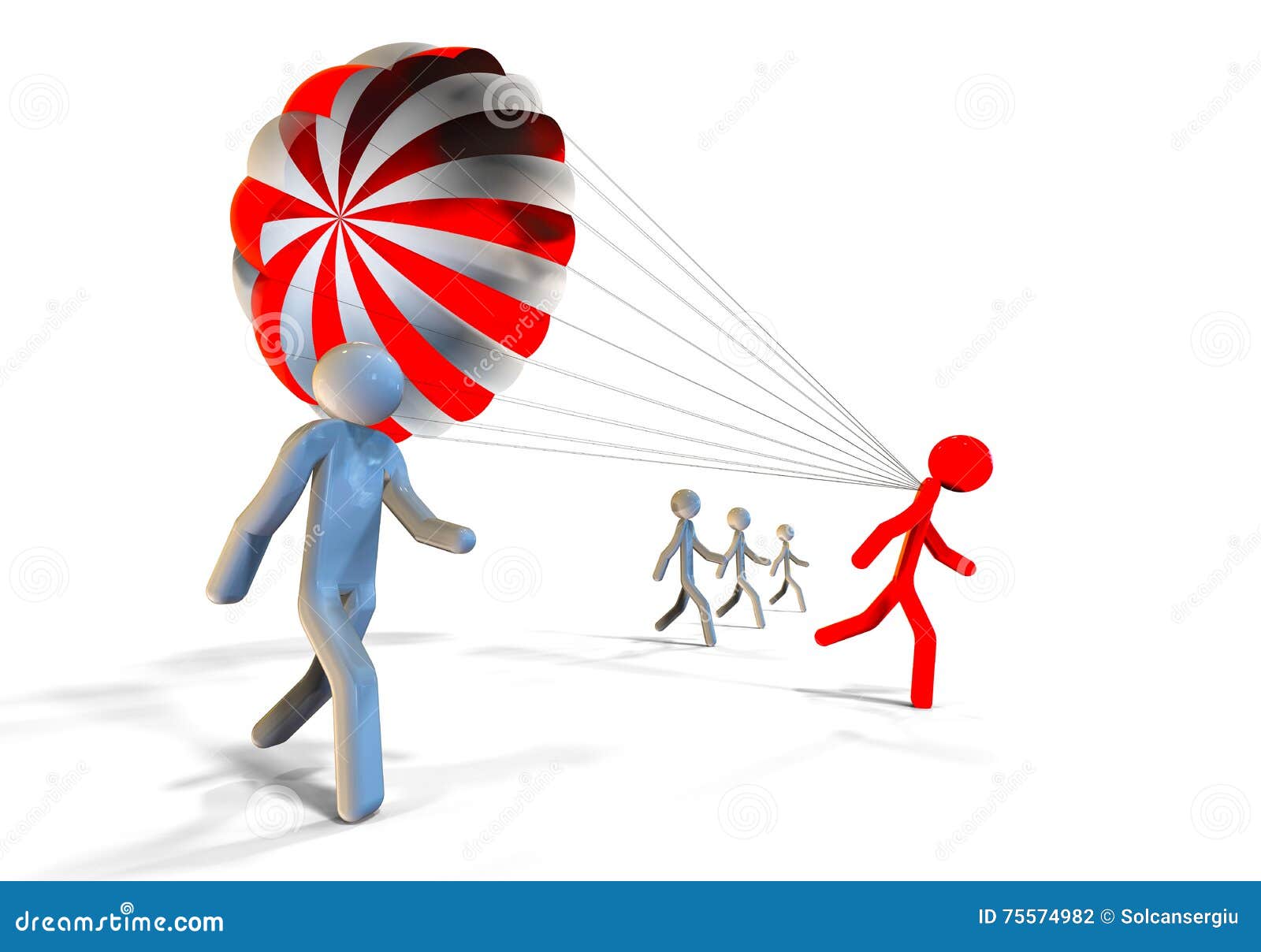 Strong leader concept stock illustration. Illustration of load - 75574982