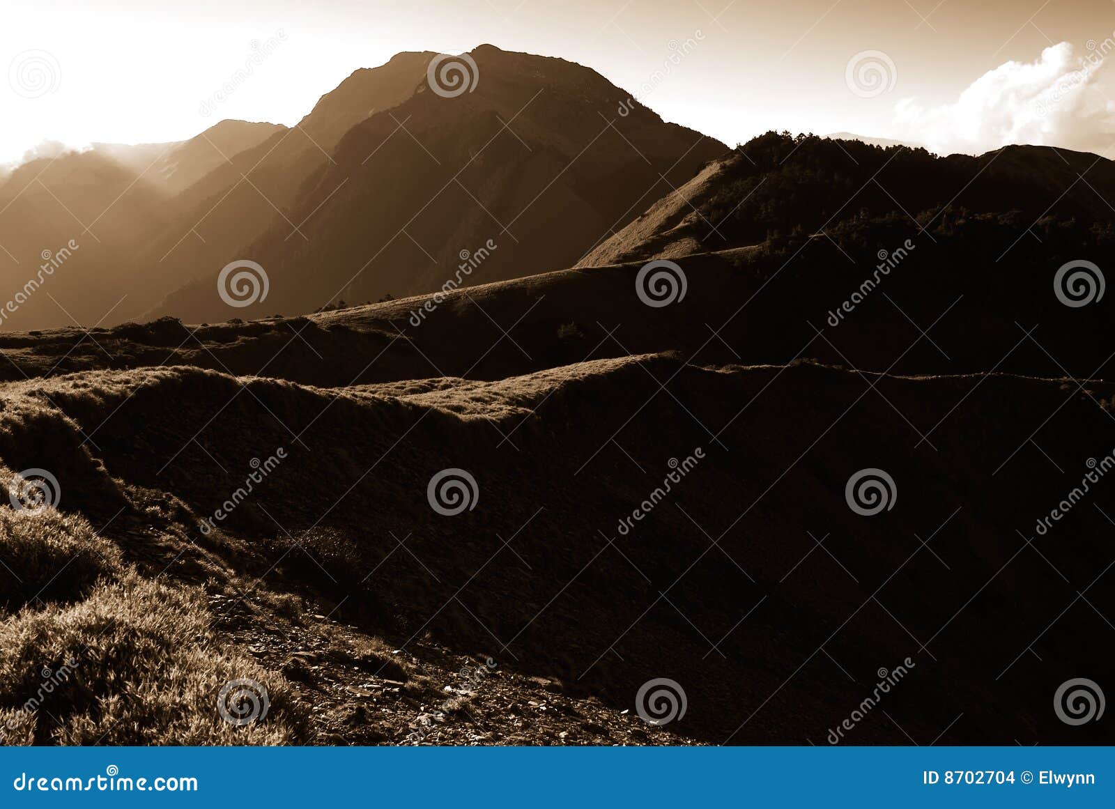 Strong Light High Mountain Landscape Stock Photo - Image of majestic ...