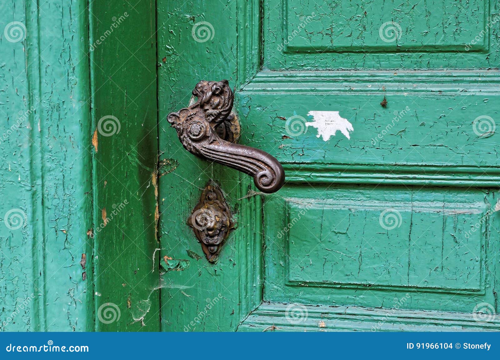 Strong lock in the door stock photo. Image of grunge - 91966104