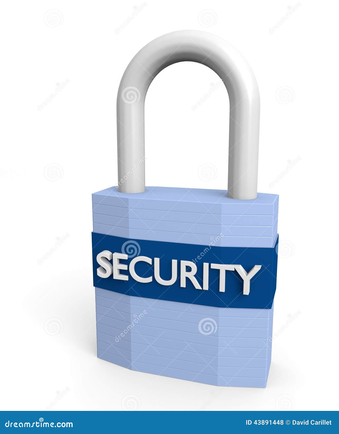 Strong Lock with the Word Security on it Stock Illustration ...