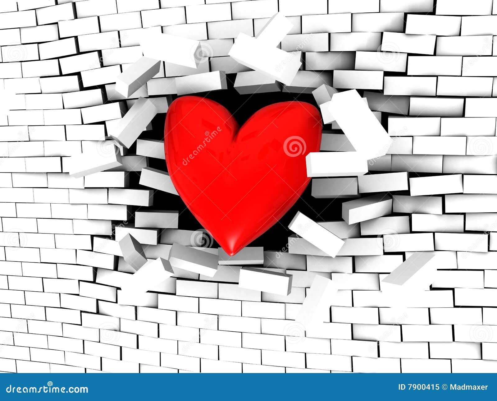 Strong love stock illustration. Illustration of break - 7900415