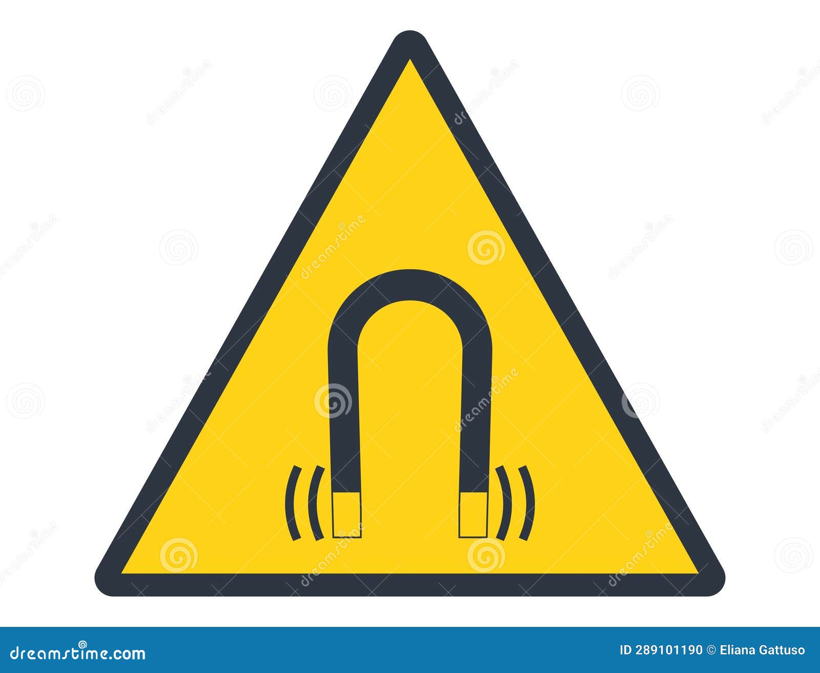 Strong Magnetic Field Symbol Sign,Vector Illustration, Isolate On White ...