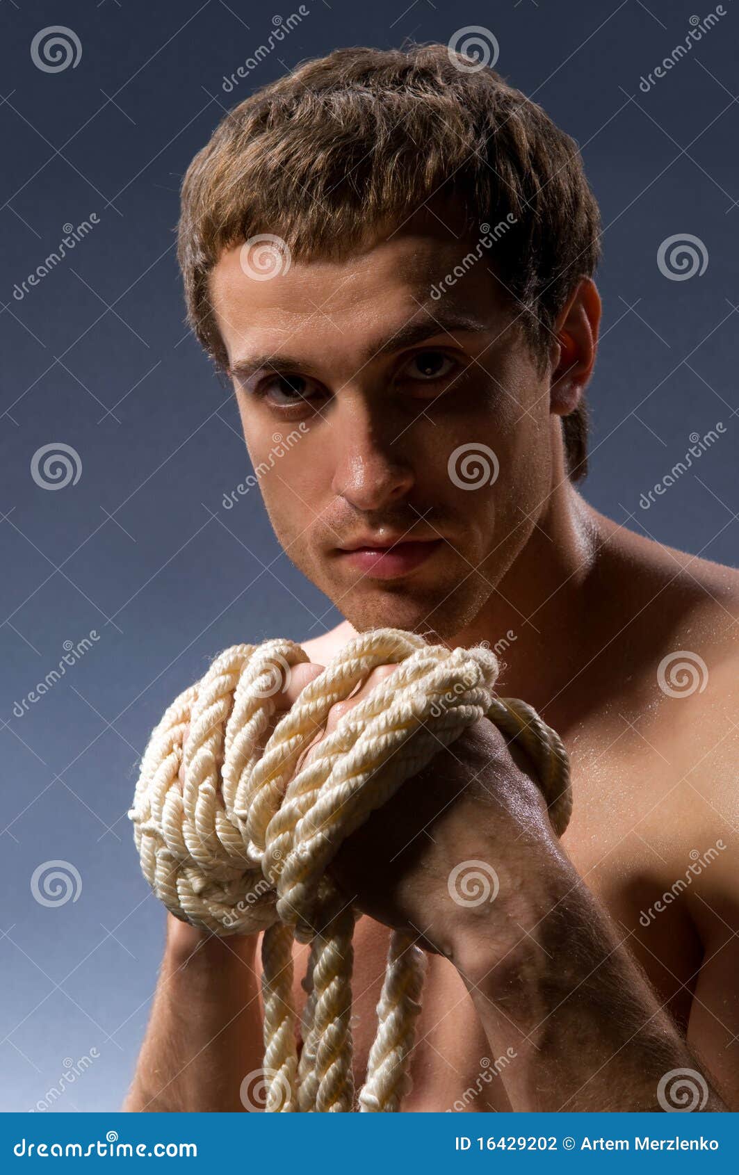 Strong man stock photo. Image of hair, adult, success - 16429202