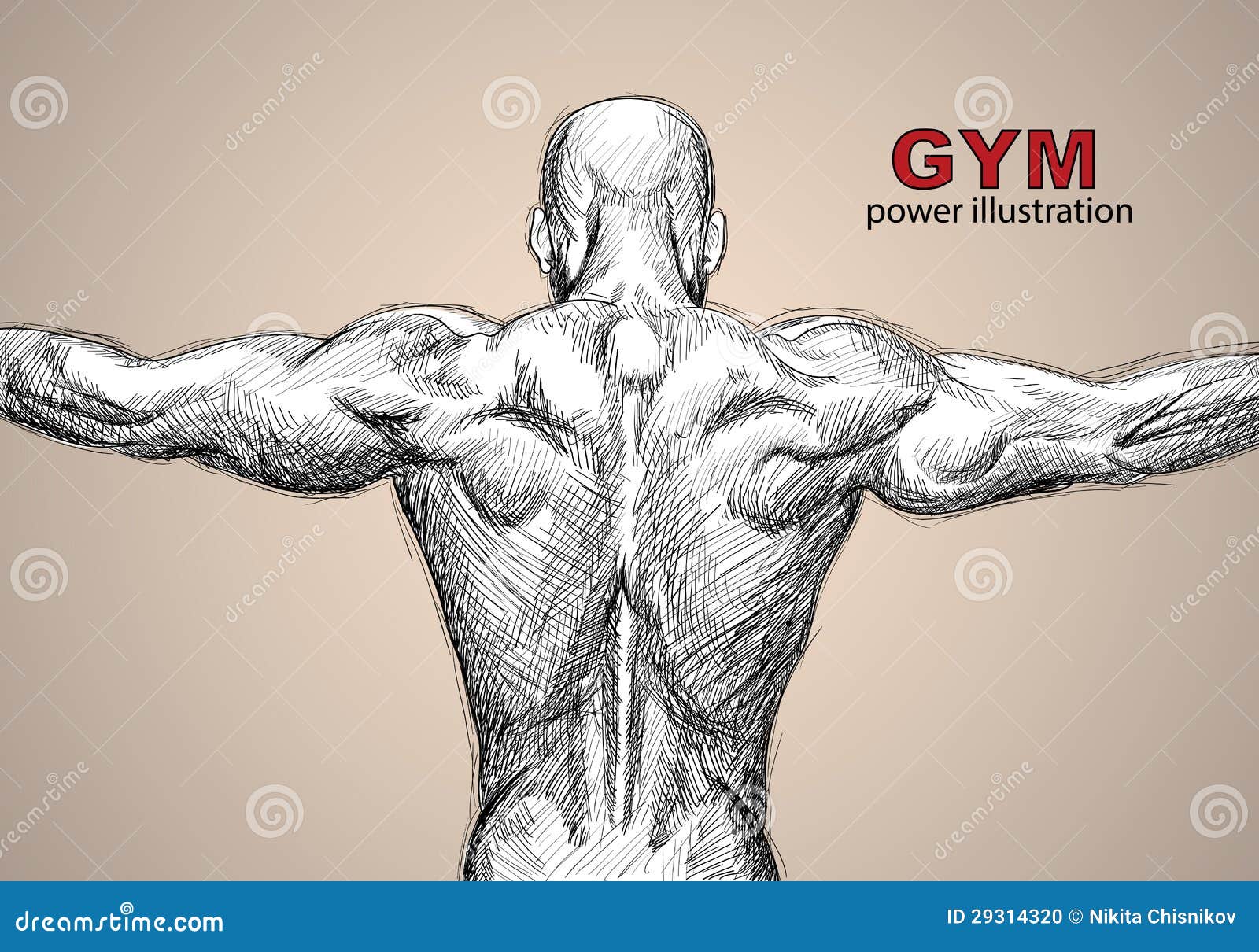 Strong Person Drawing Clipart