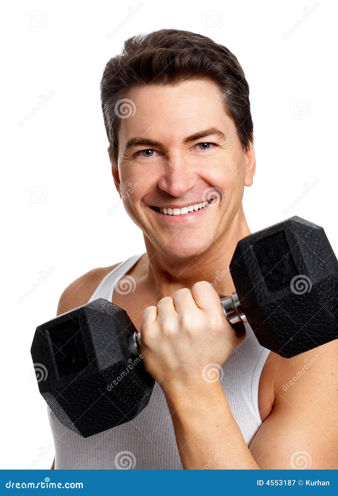 Strong man stock image. Image of work, workout, energy - 4553187