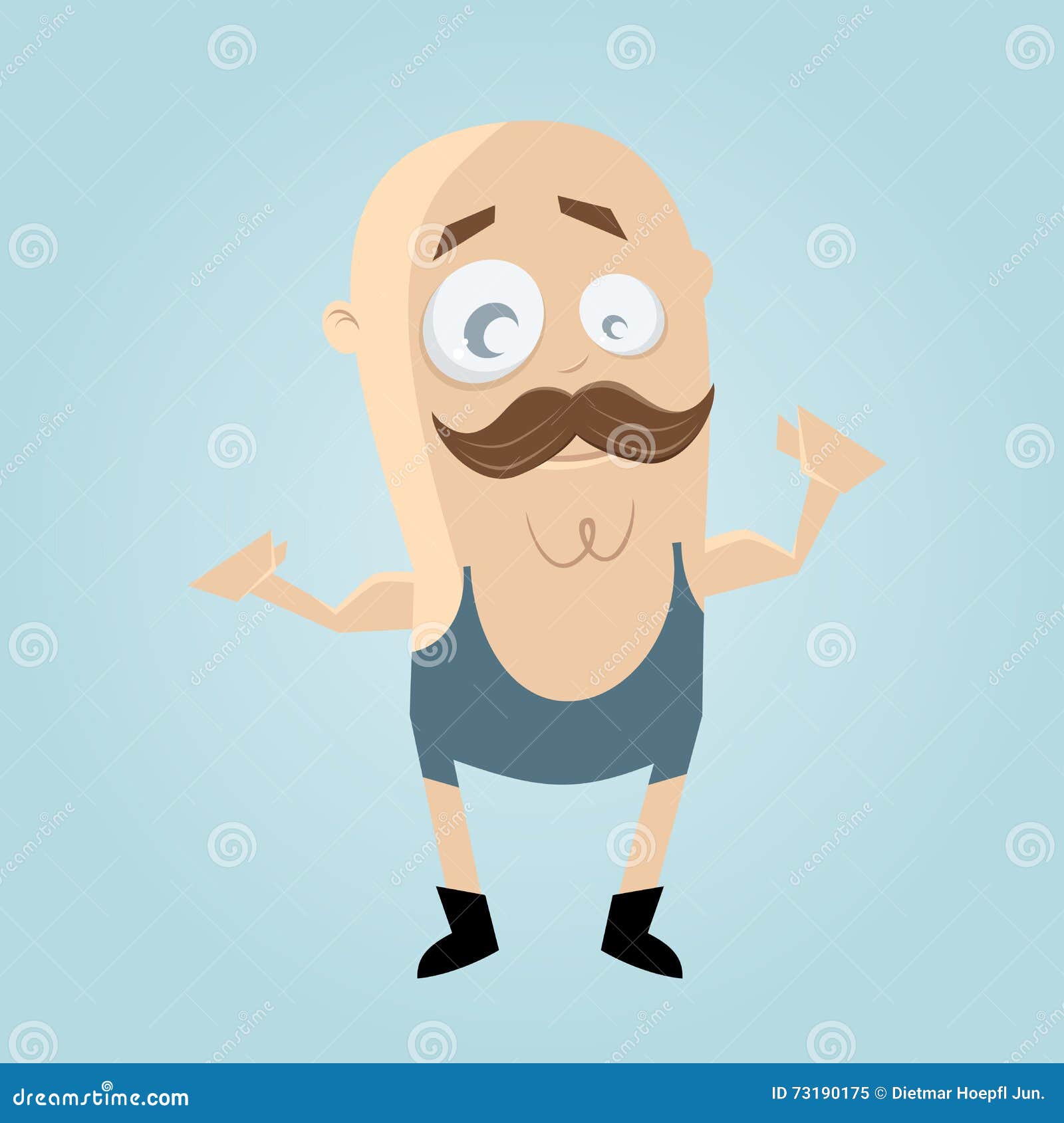 Strong man cartoon clipart stock vector. Illustration of sports - 73190175