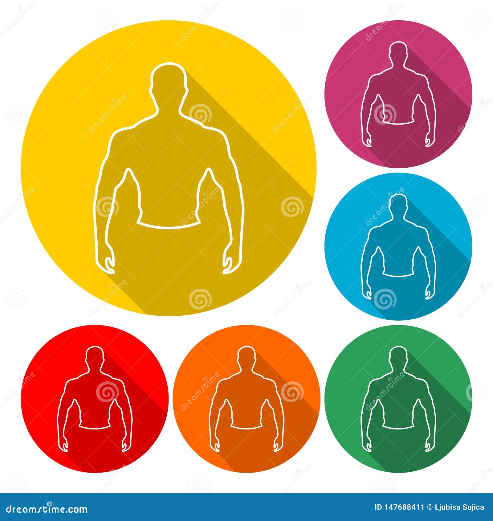 Strong Man Emblem - Illustration Stock Vector - Illustration of gray ...