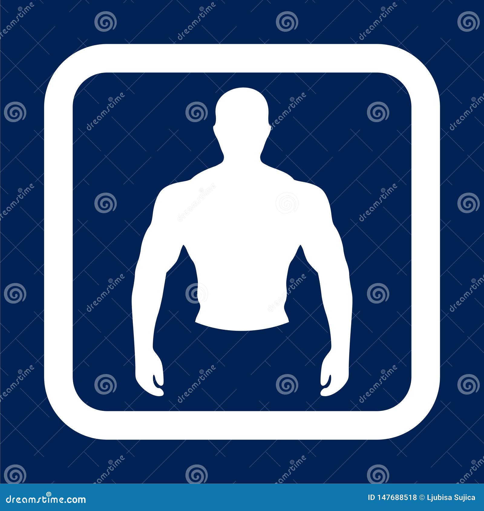 Strong Man Emblem - Illustration Stock Vector - Illustration of front ...