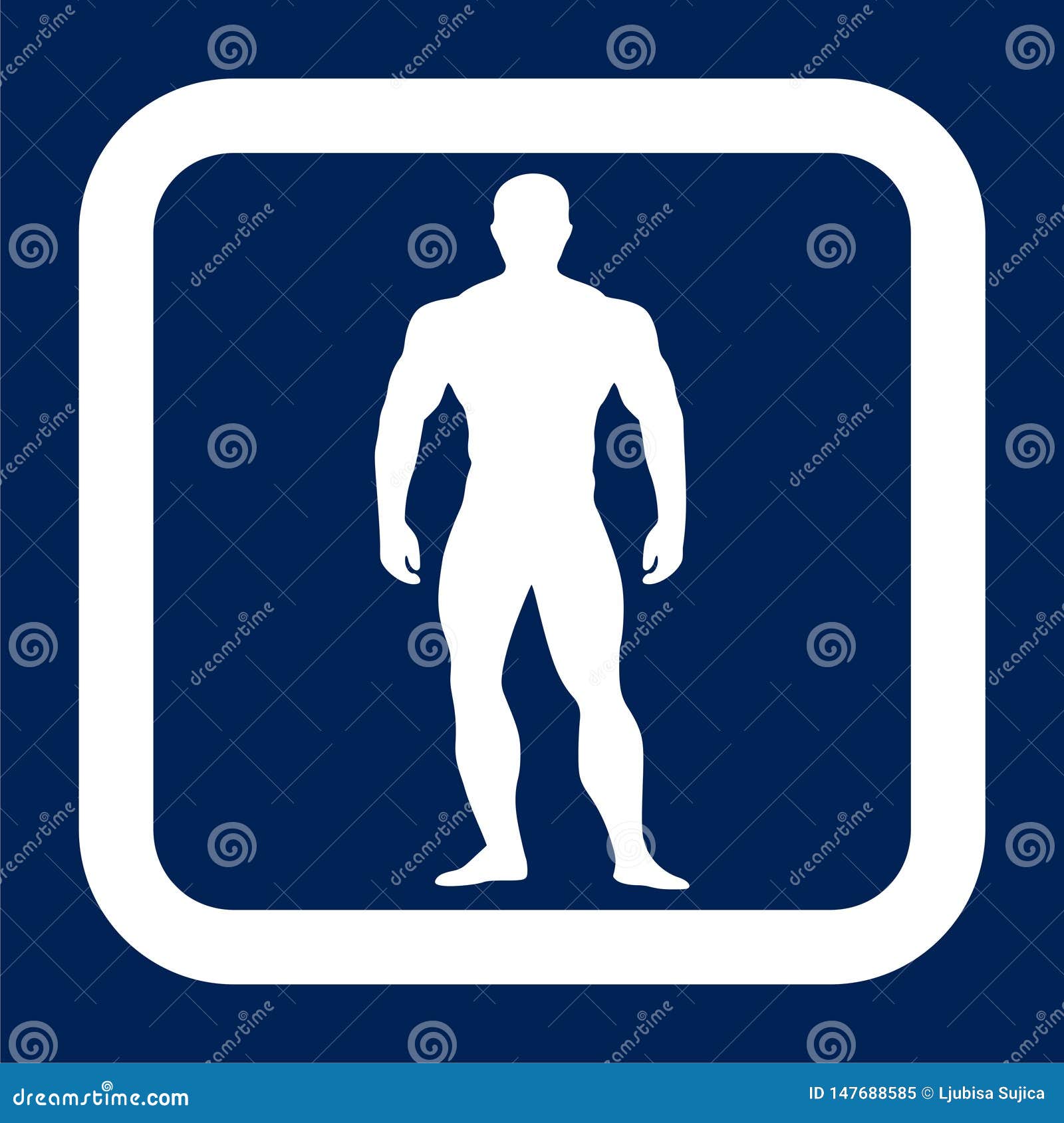 Strong Man Emblem - Illustration Stock Vector - Illustration of ...