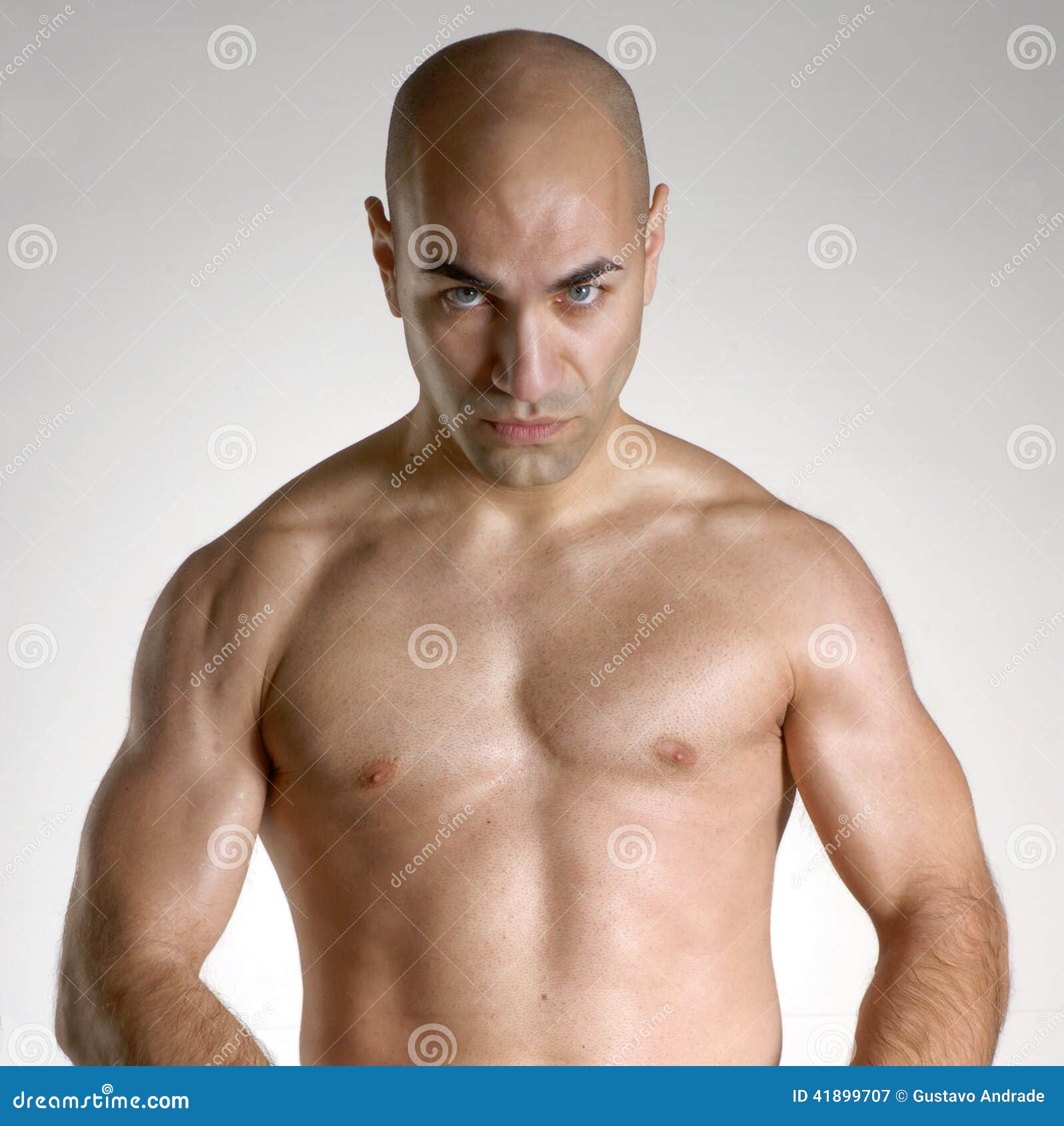 Strong man. stock image. Image of expression, muscular - 41899707