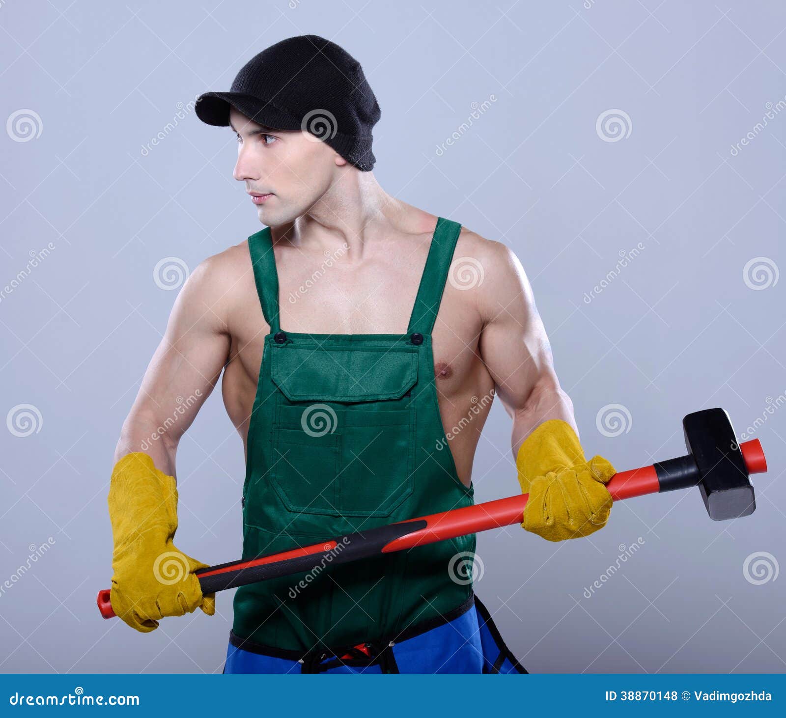 Strong Man stock photo. Image of male, muscled, strong - 38870148