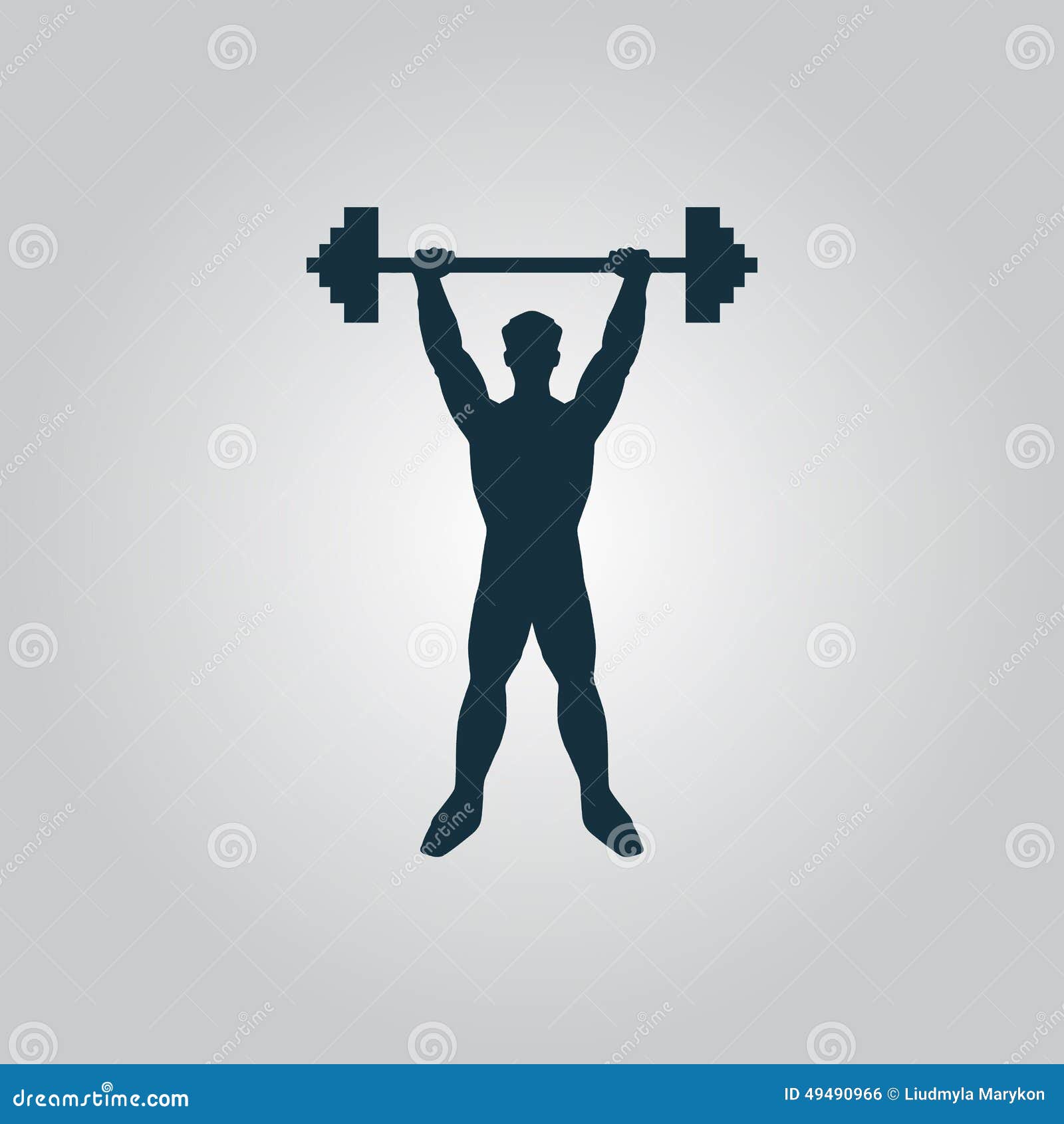 Strong Man Icon Illustration of Fitness Stock Vector - Illustration of ...