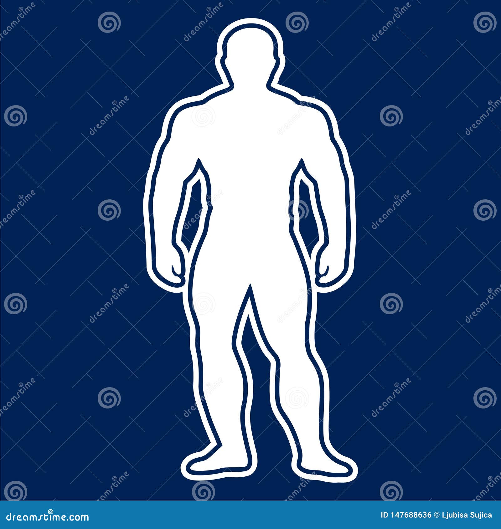 Strong Man Icon - Vector Illustration Stock Vector - Illustration of ...